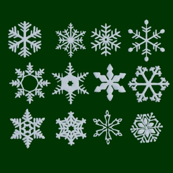 snowflakes snow 3d model