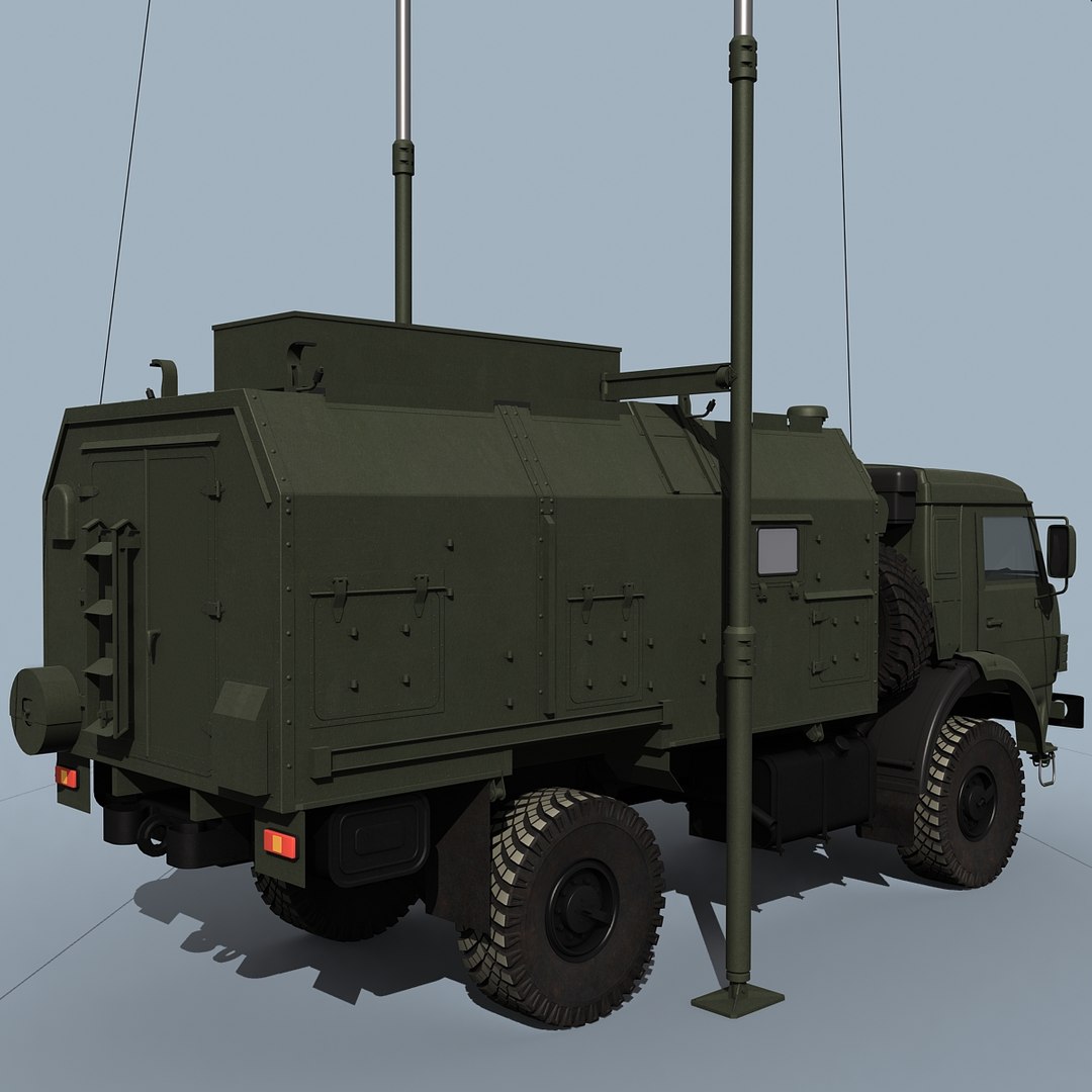 3d Model Russian Military Radio Station
