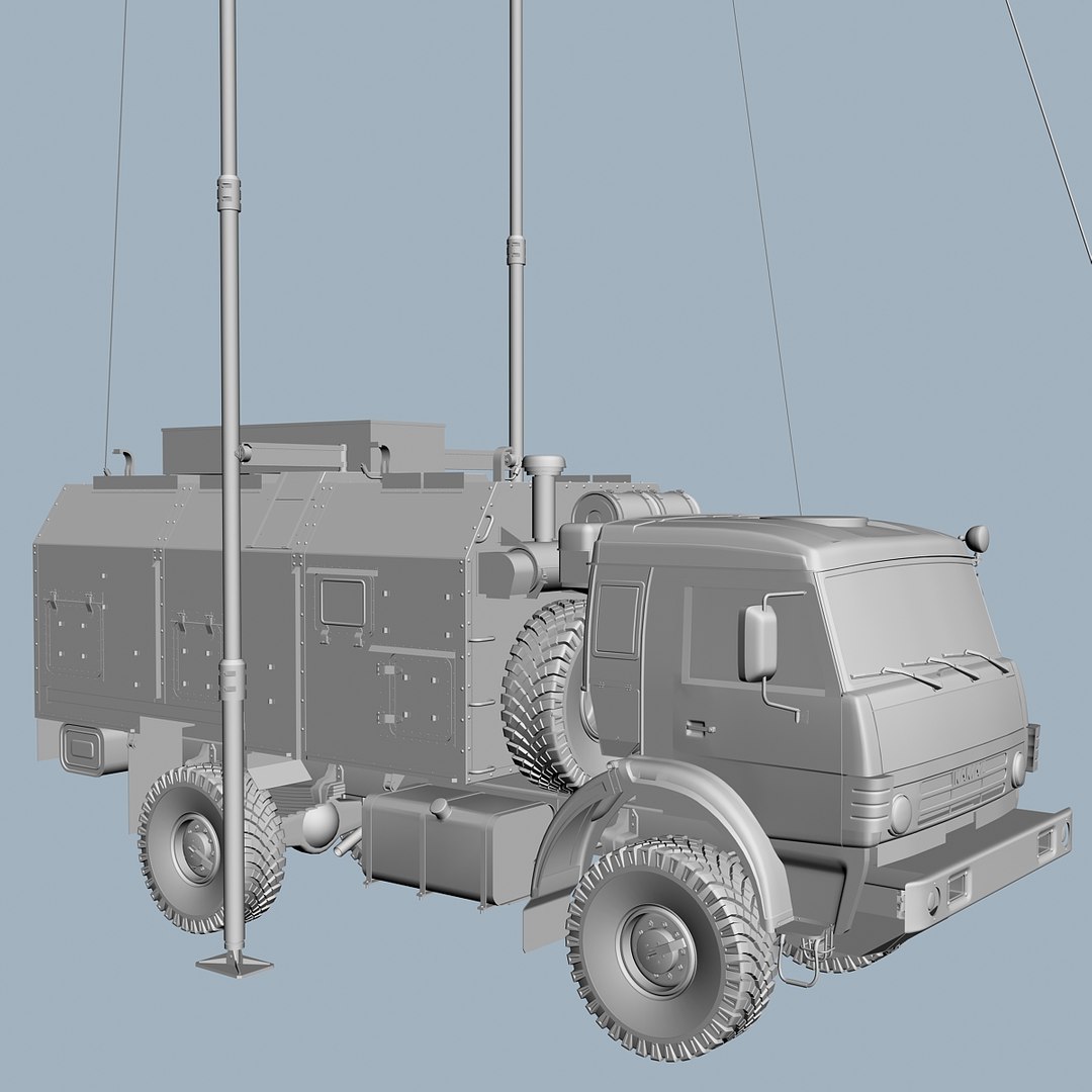 3d Model Russian Military Radio Station