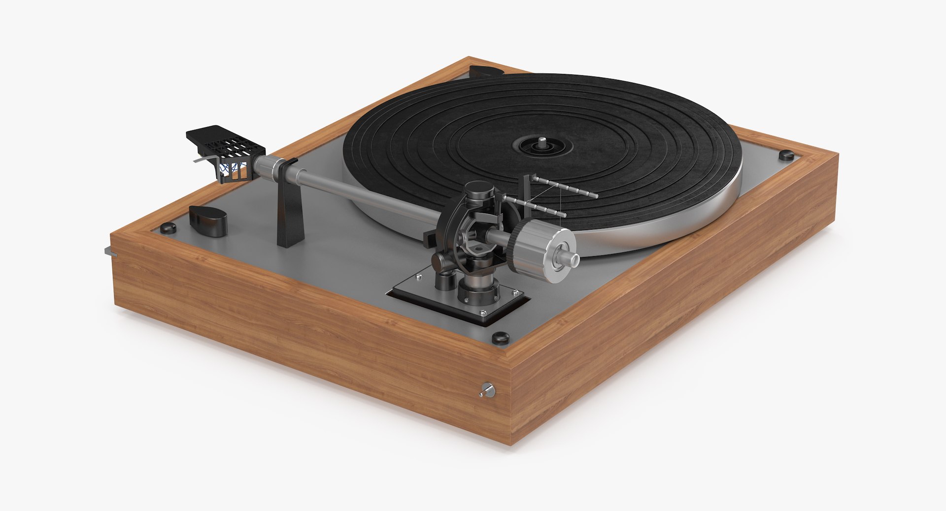 3d Model Vintage Turntable