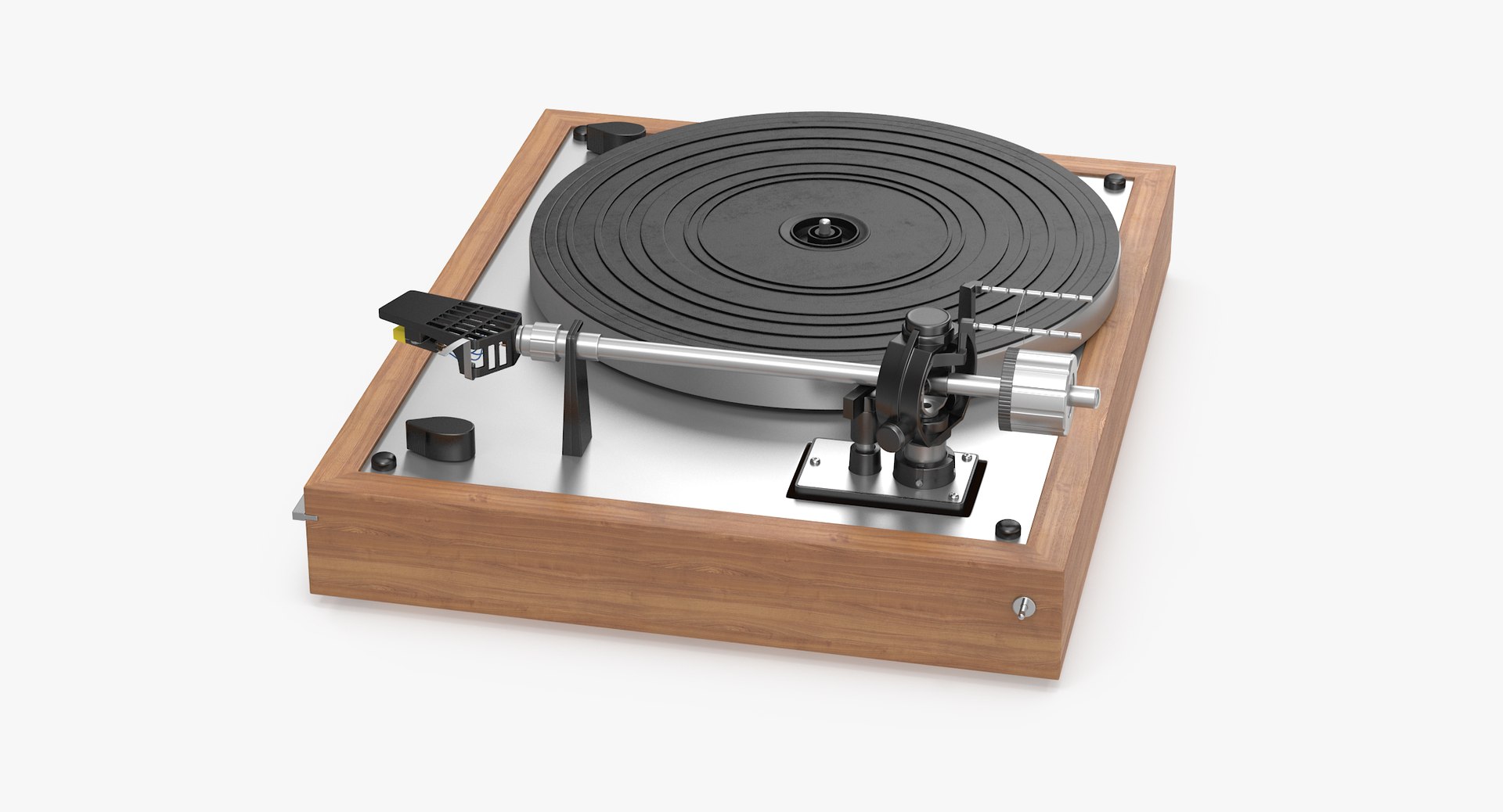 3d Model Vintage Turntable
