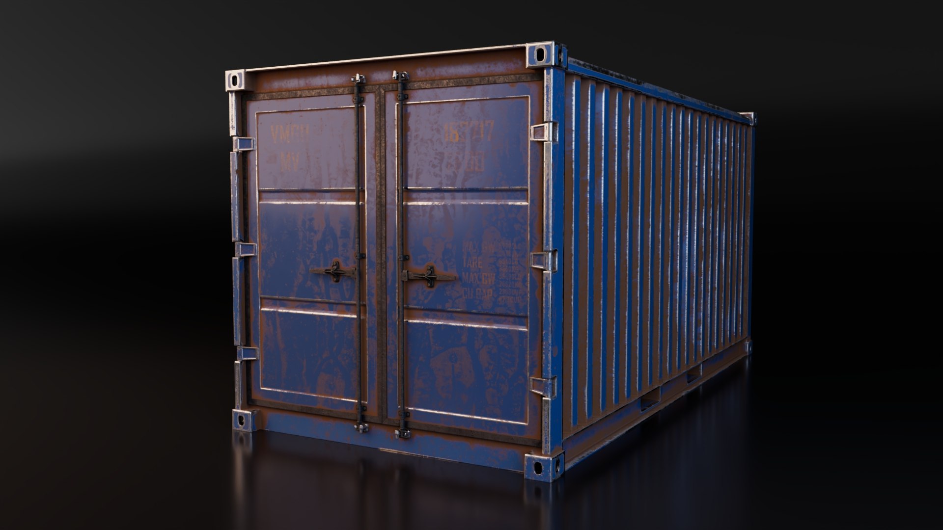 Rusted Container 3D Model - TurboSquid 2370179