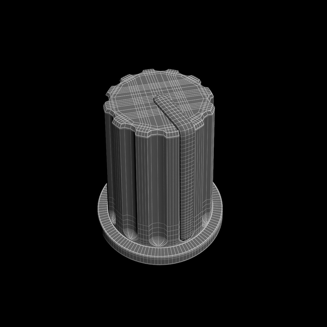 3D Knob Cap Button V4 - TurboSquid 1241806