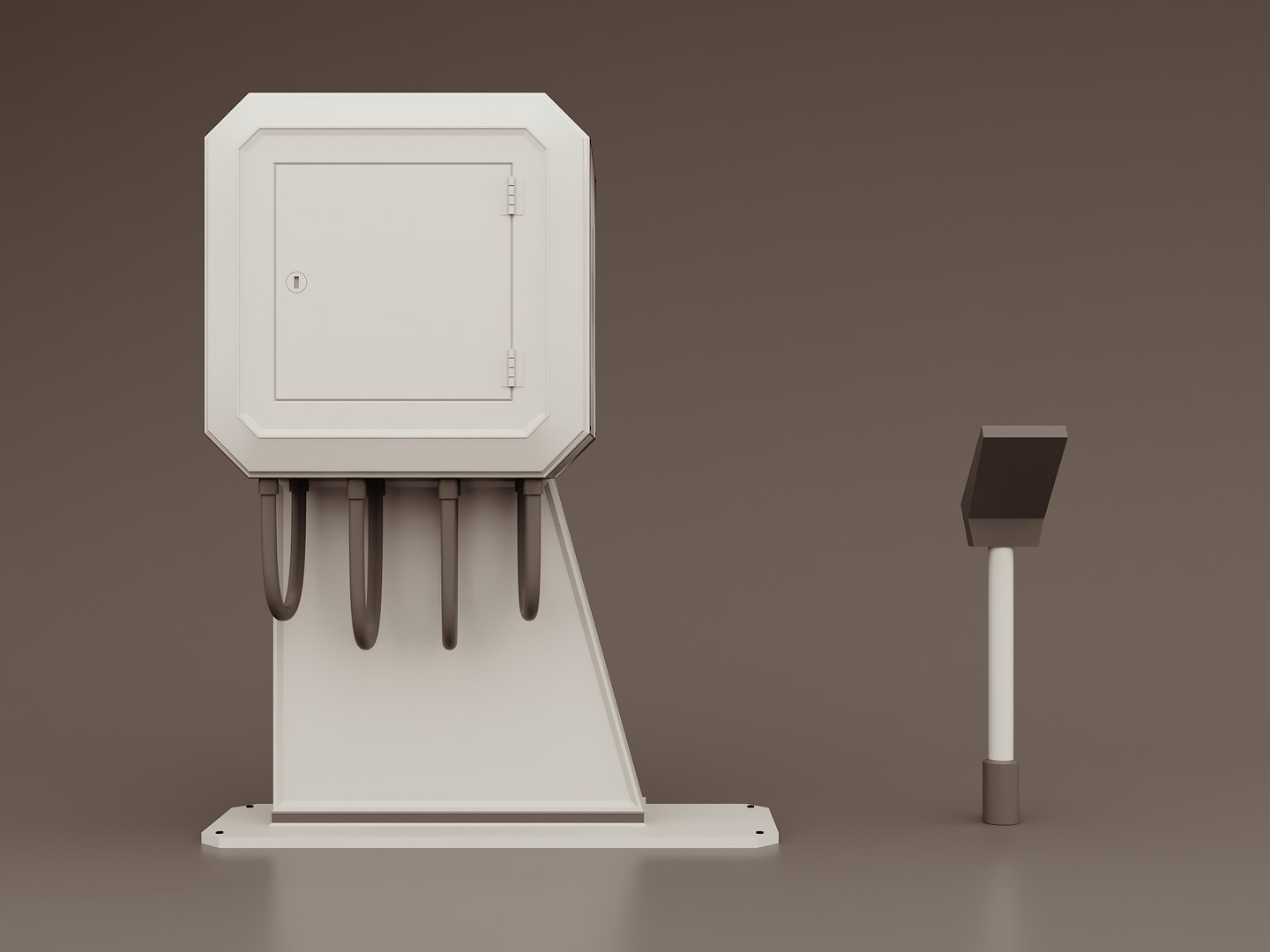 Sci-fi Retro Control Panel Project 3 3D Model - TurboSquid 2059808