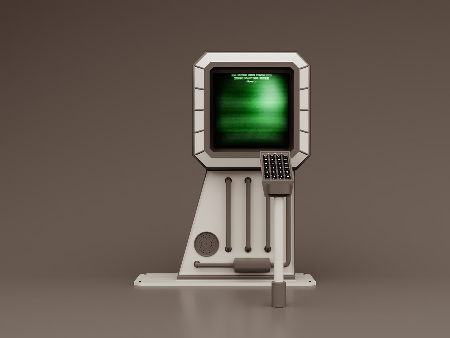 Sci-fi Retro Control Panel Project 3 3D Model - TurboSquid 2059808