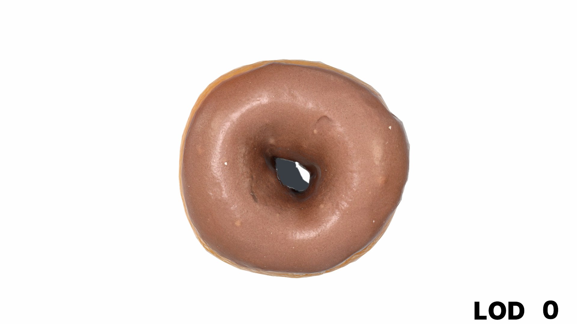 5 LODS 8k Chocolate Covered Doughnut Model - TurboSquid 1965386