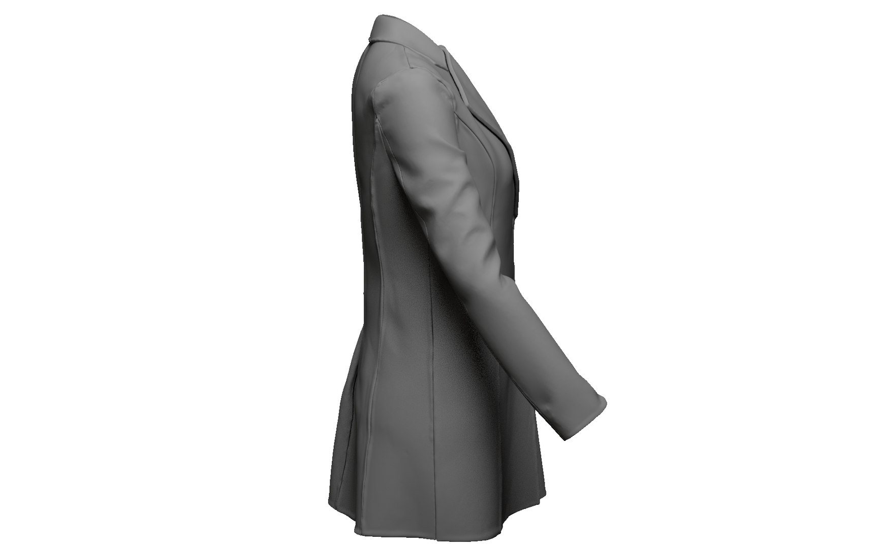 Female Coat Cloth Animation 3D Model - TurboSquid 1583973