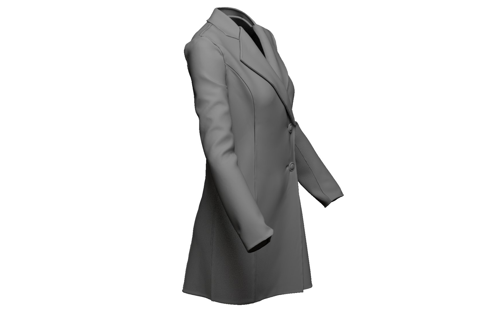 Female Coat Cloth Animation 3D Model - TurboSquid 1583973