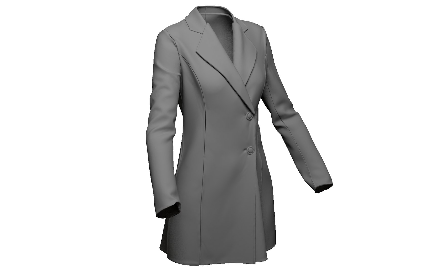 Female Coat Cloth Animation 3D Model - TurboSquid 1583973