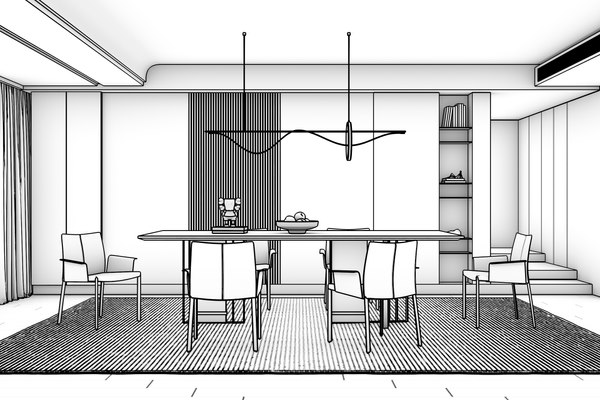 modèle 3D de Resto moderne - TurboSquid 2039506