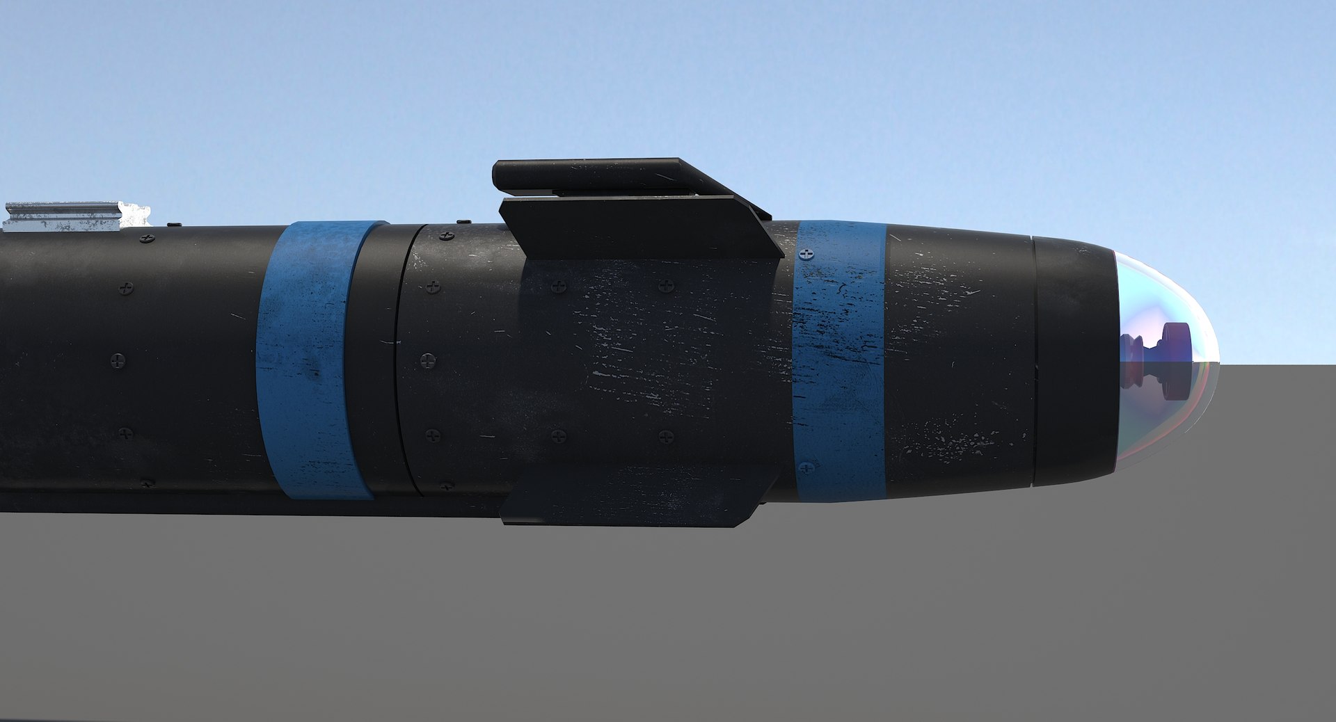 agm-114 hellfire missile 3d max