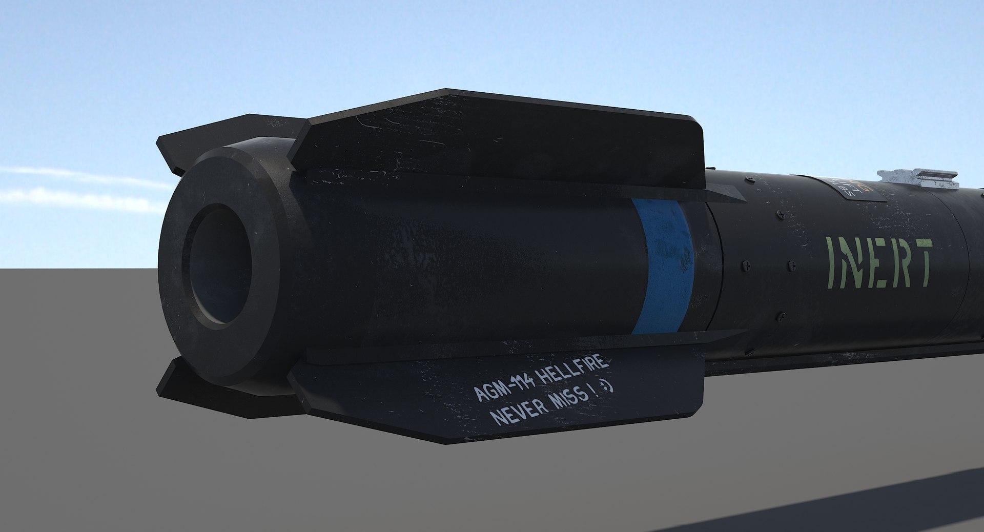 Agm-114 Hellfire Missile 3d Max