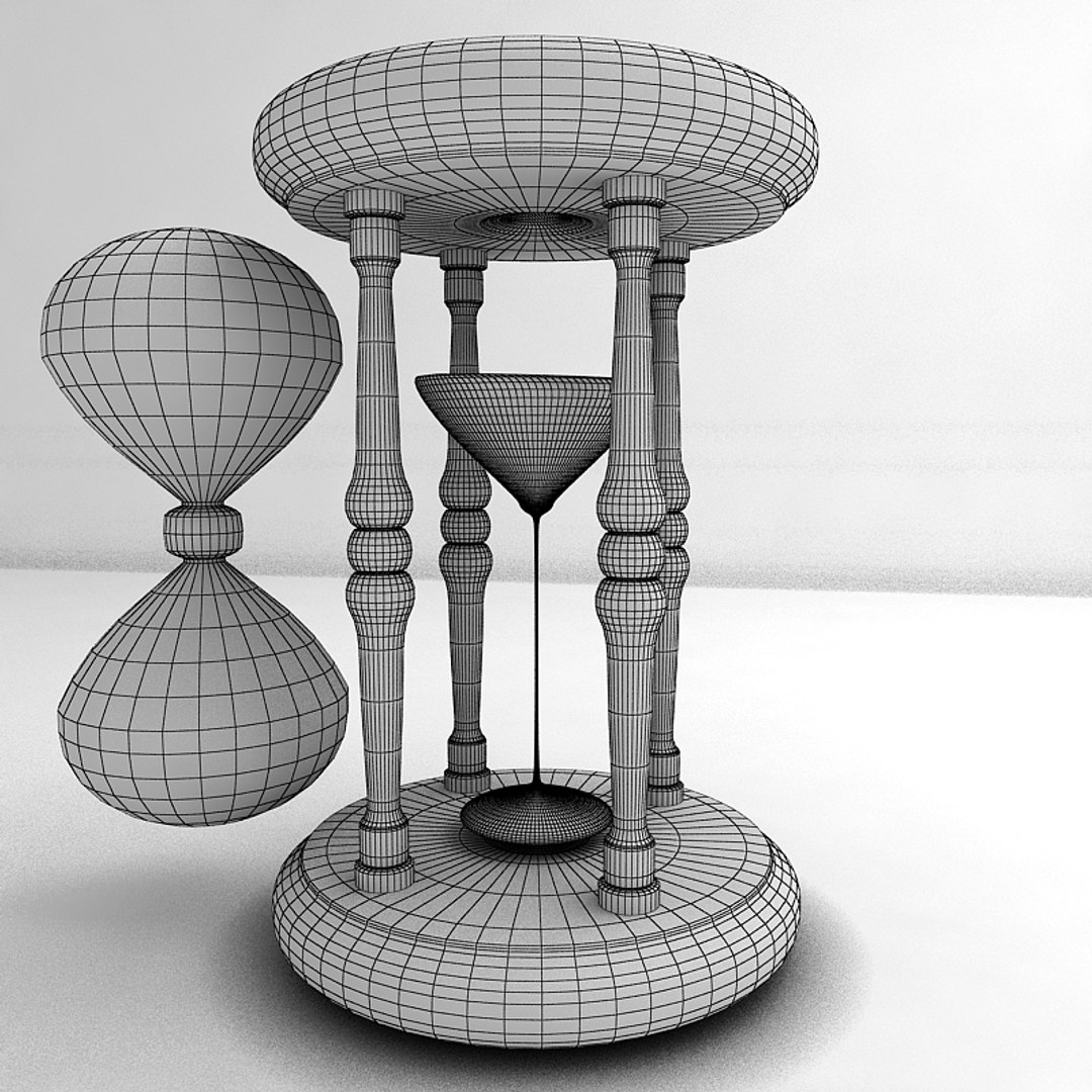 Hourglass Glass Hour 3d Max