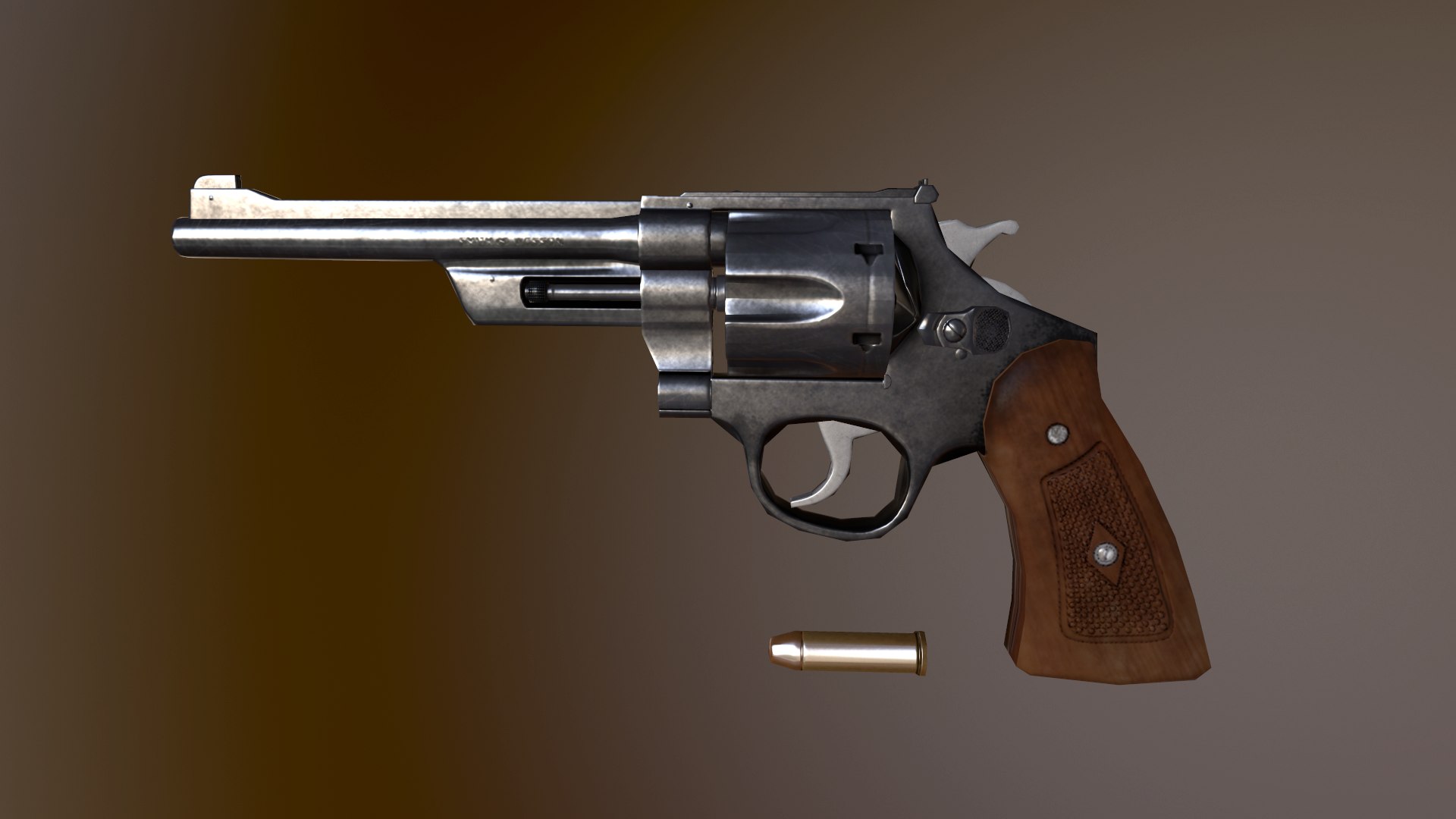 Magnum Revolver 3D Model - TurboSquid 1226872