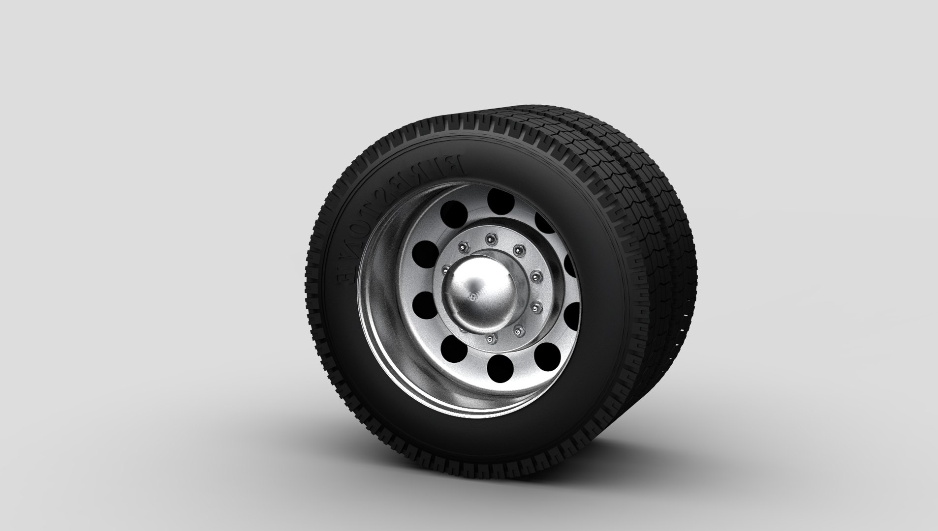 3d Model Truck Wheel