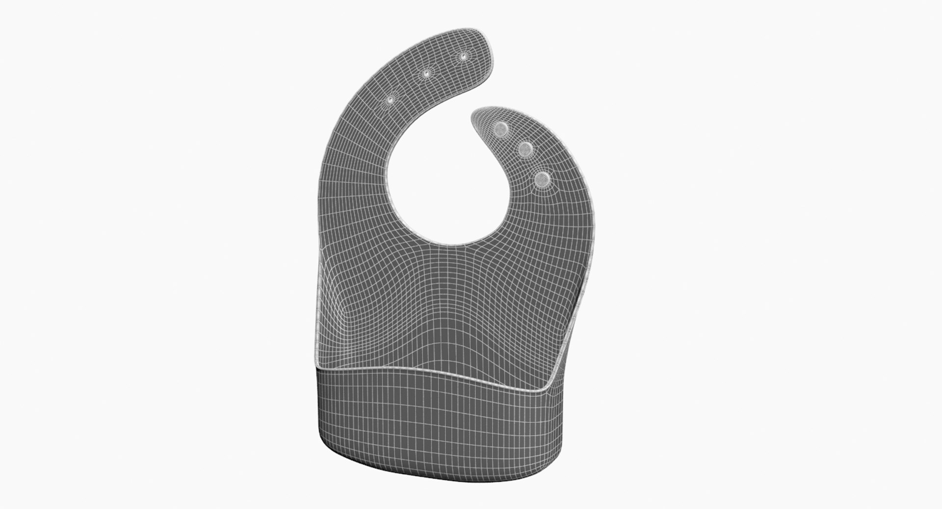 Silicone Bib 3D Model - TurboSquid 1377563