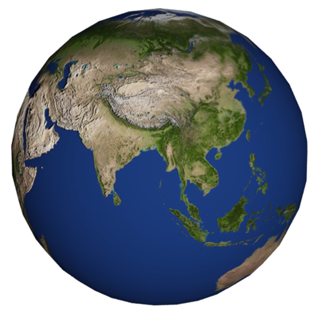 Rotating Earth 3d Model