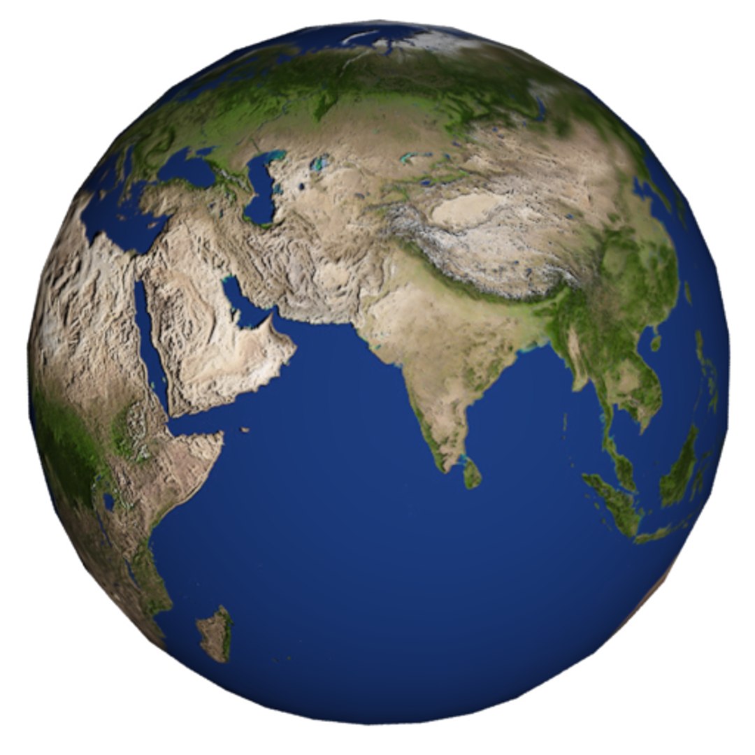 Rotating Earth 3d Model