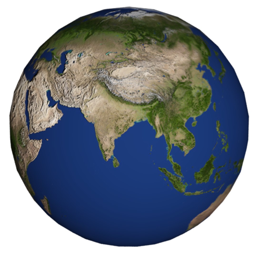 Rotating Earth 3d Model