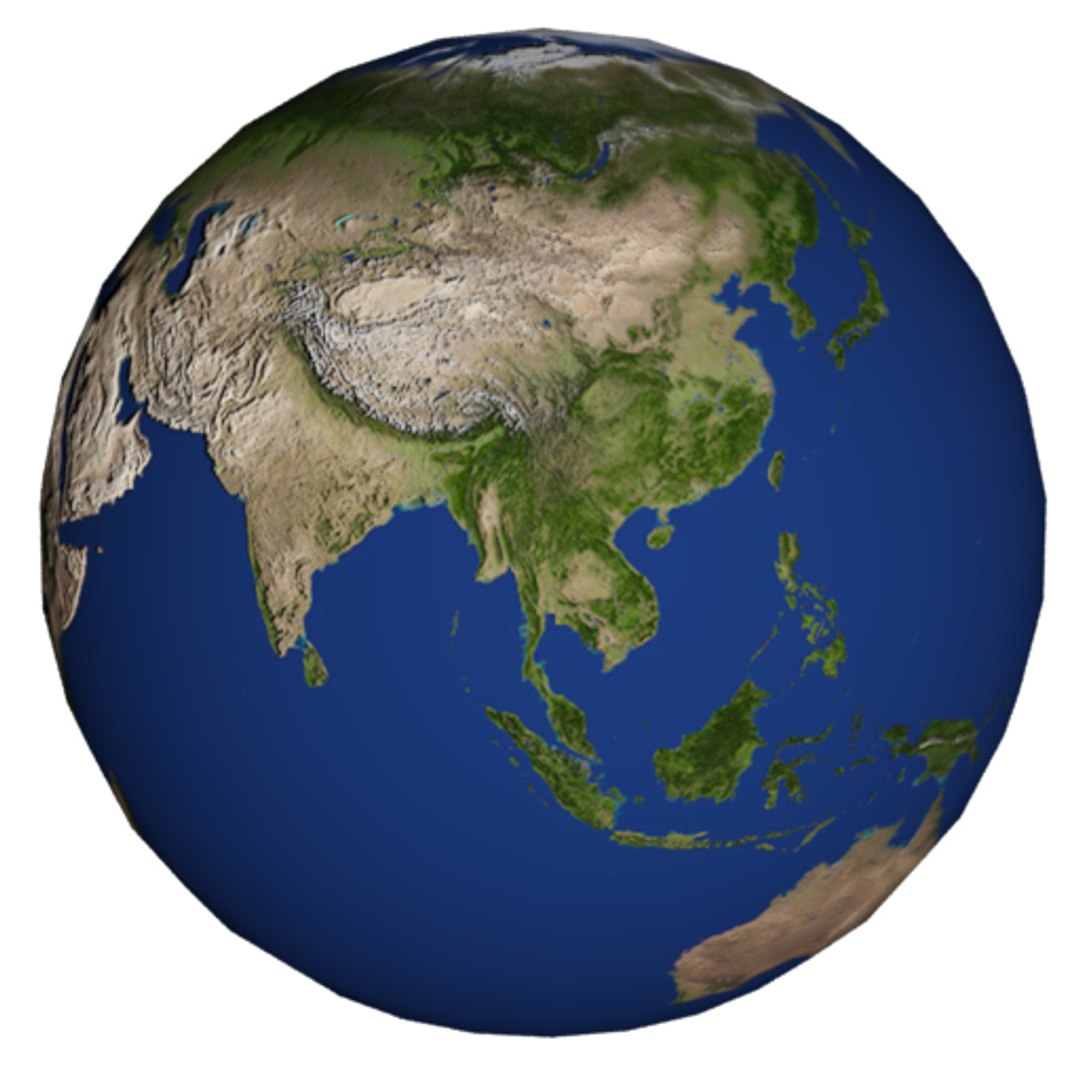 Rotating Earth 3d Model