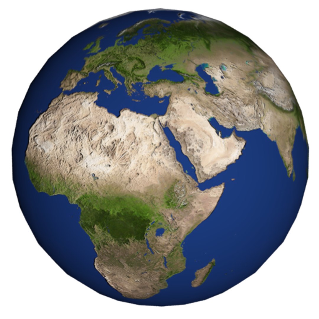 Rotating Earth 3d Model