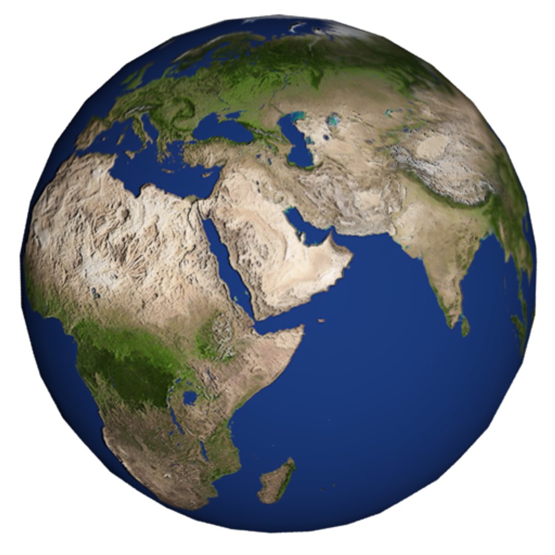 Rotating Earth 3d Model