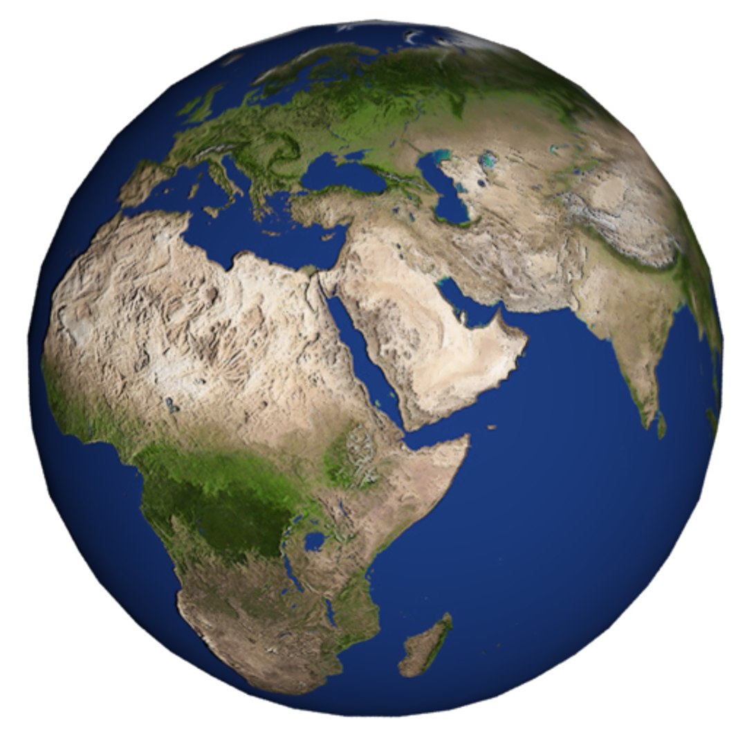 Rotating Earth 3d Model