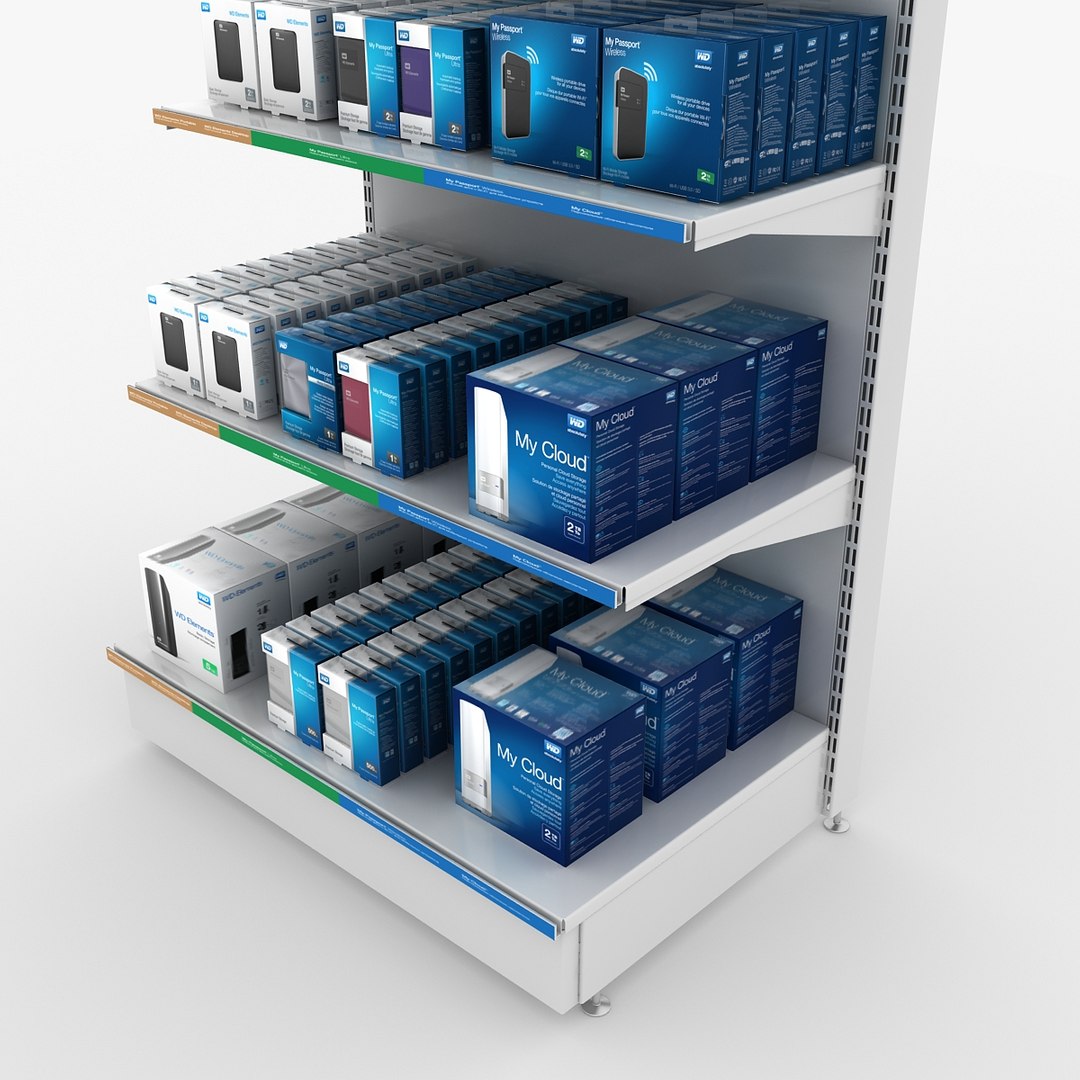 3d Rack Devices Box Model