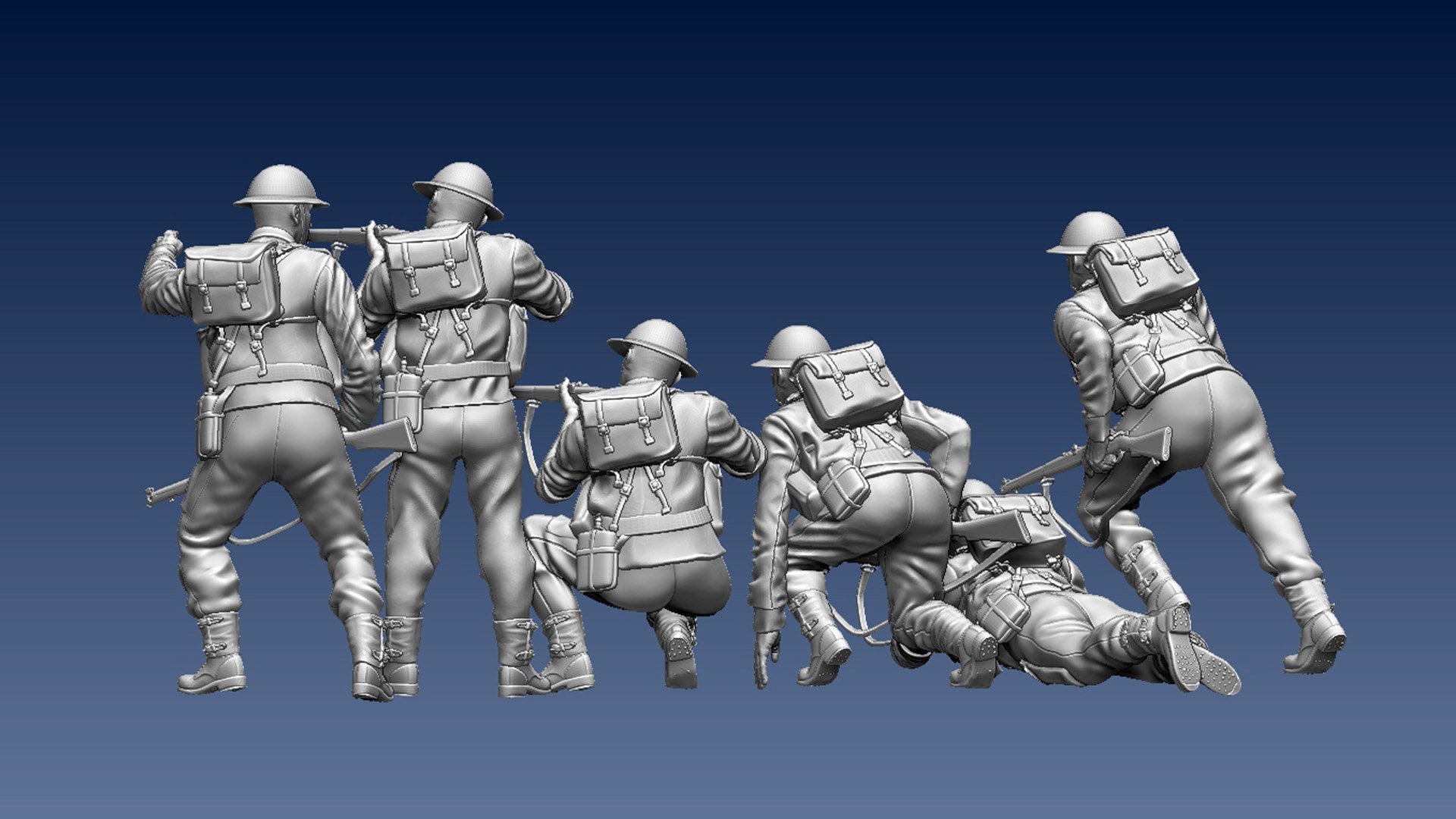 British Soldiers Ww2 3D Model - TurboSquid 1901644