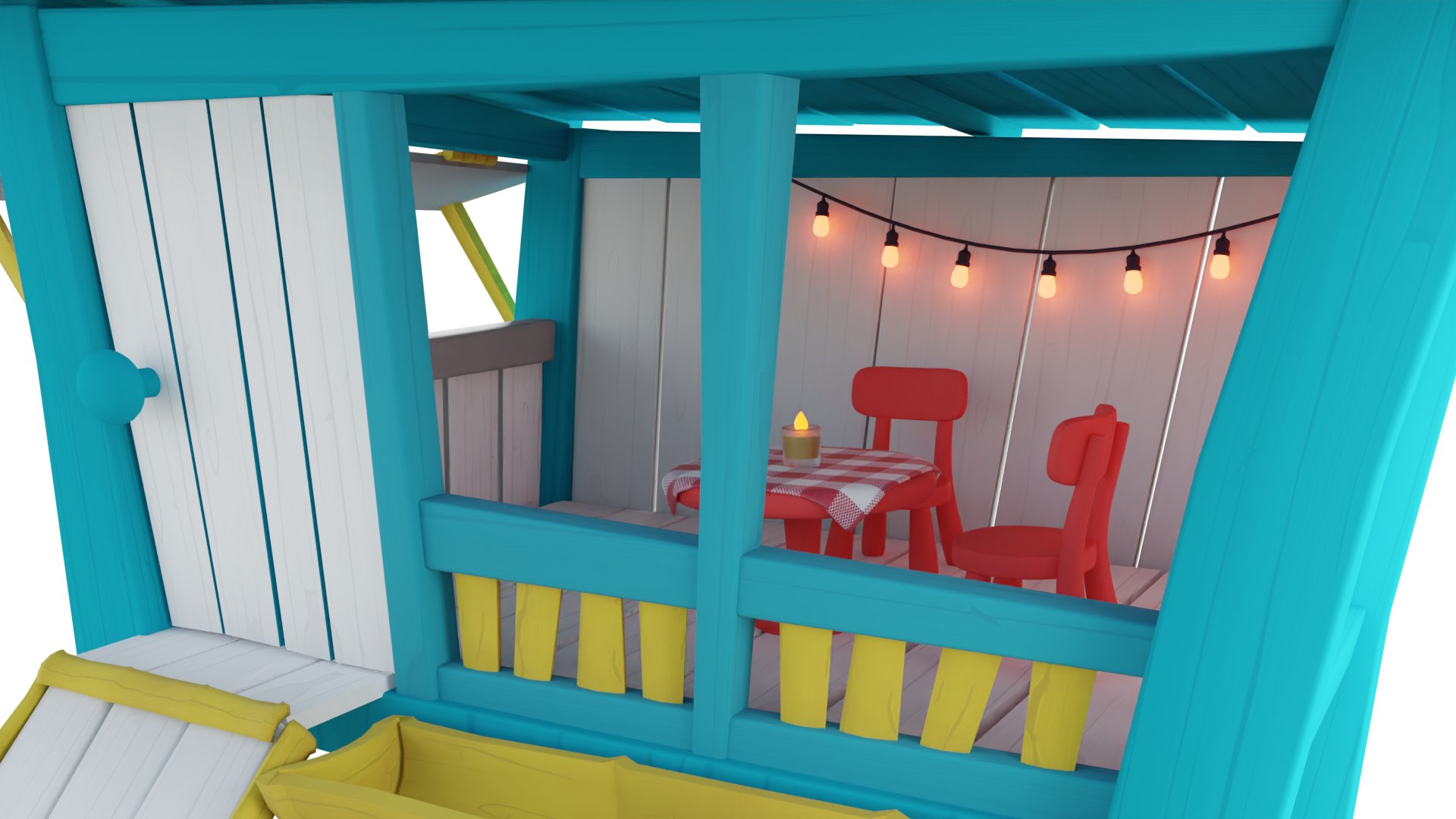 3D Treehouse Set 3D Model - TurboSquid 2311360