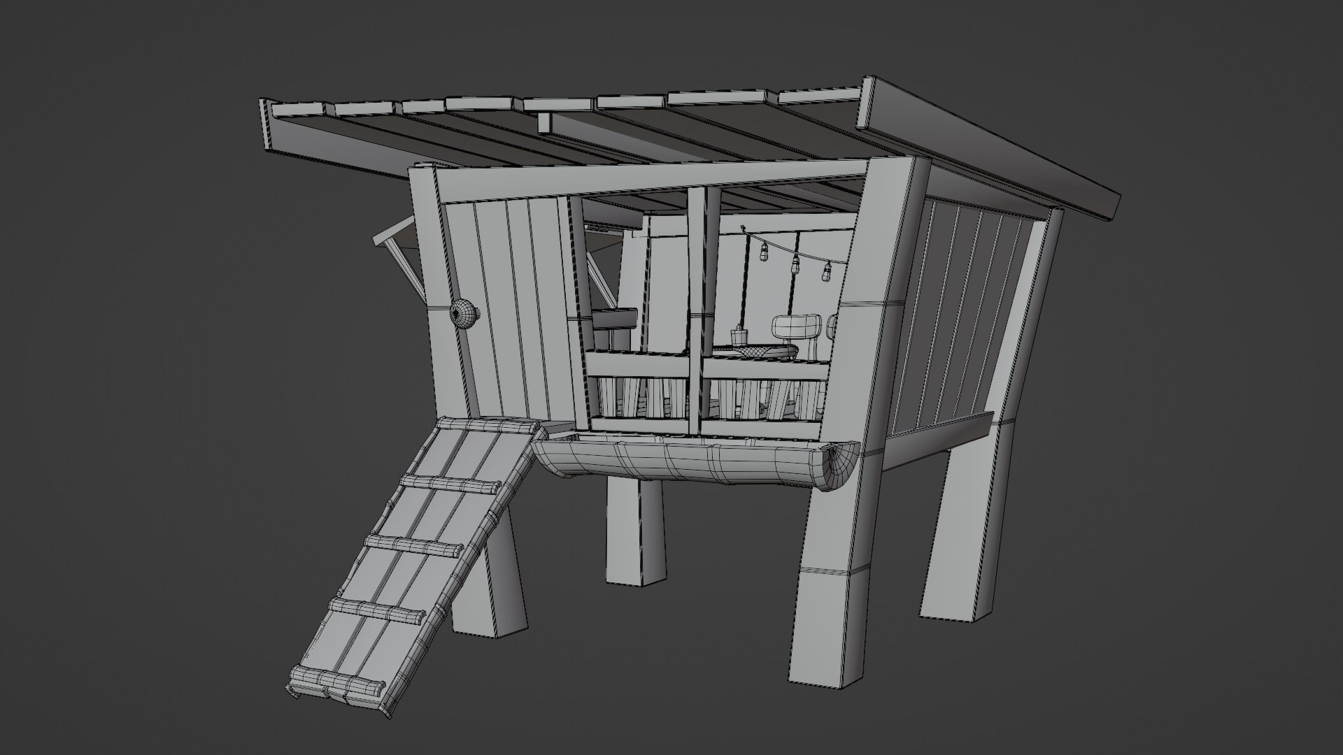 3D Treehouse Set 3D Model - TurboSquid 2311360