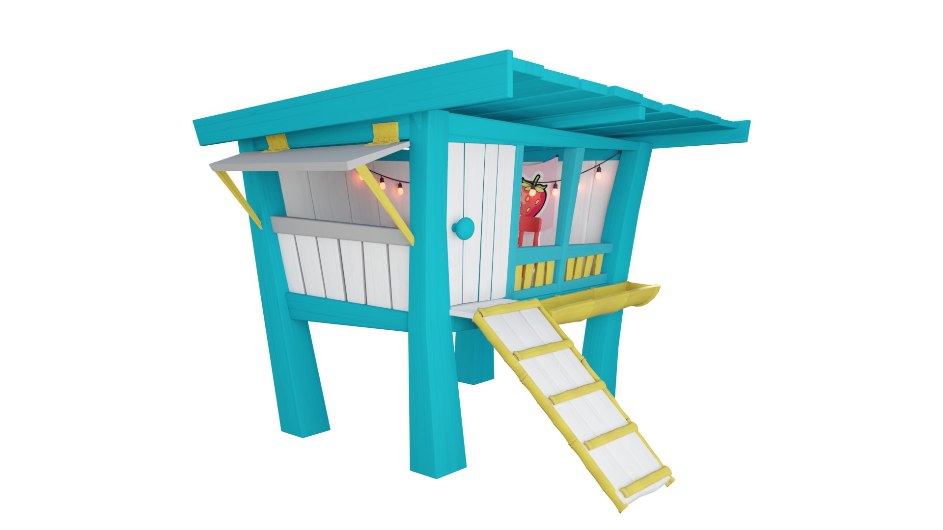 3D Treehouse Set 3D Model - TurboSquid 2311360