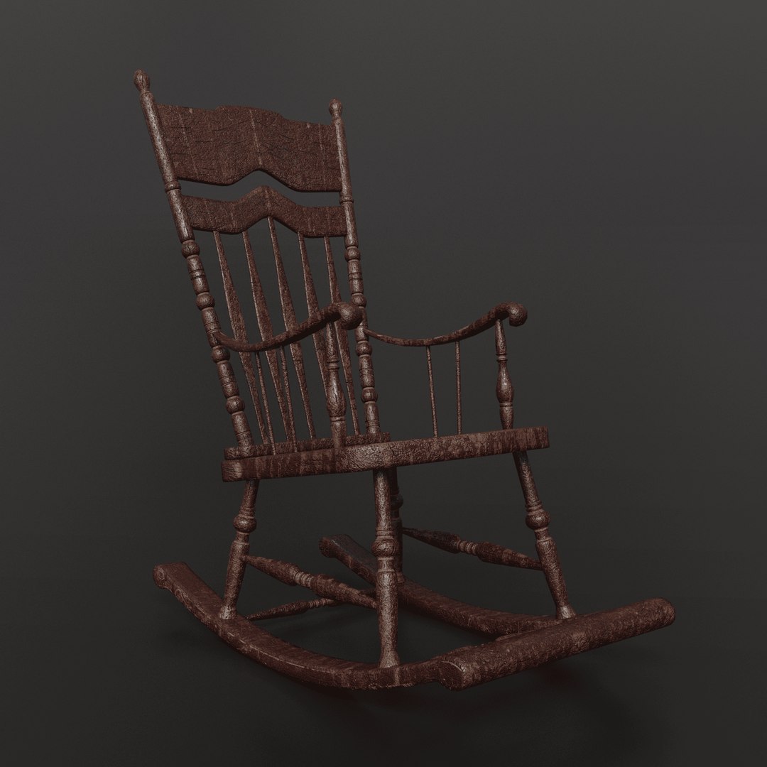 Old Rocking Chair Model - TurboSquid 2163096