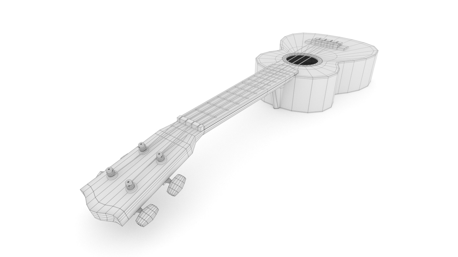 3D Ukulele Blender V-multi - TurboSquid 1444122