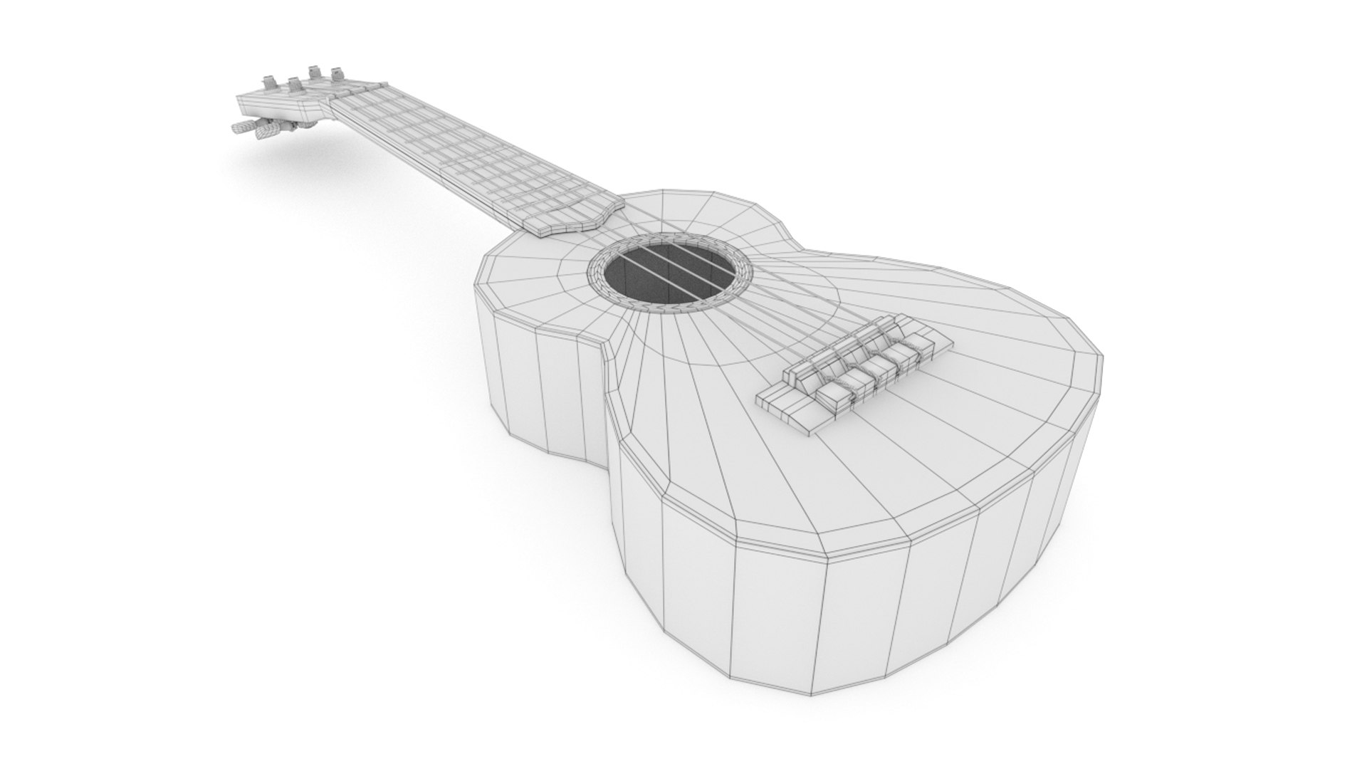 3D Ukulele Blender V-multi - TurboSquid 1444122