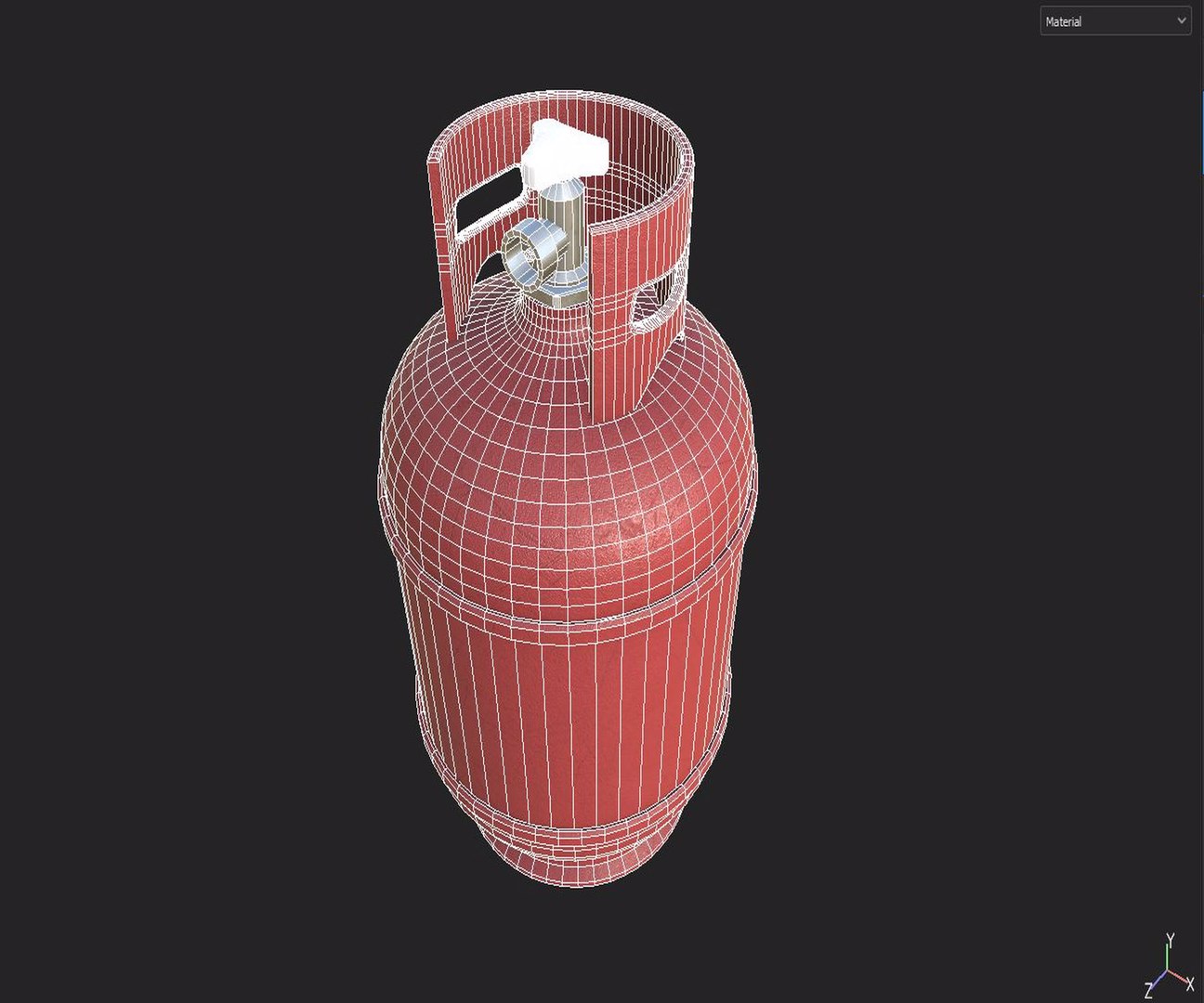 Gas Cylinder 3D Model - TurboSquid 1996572