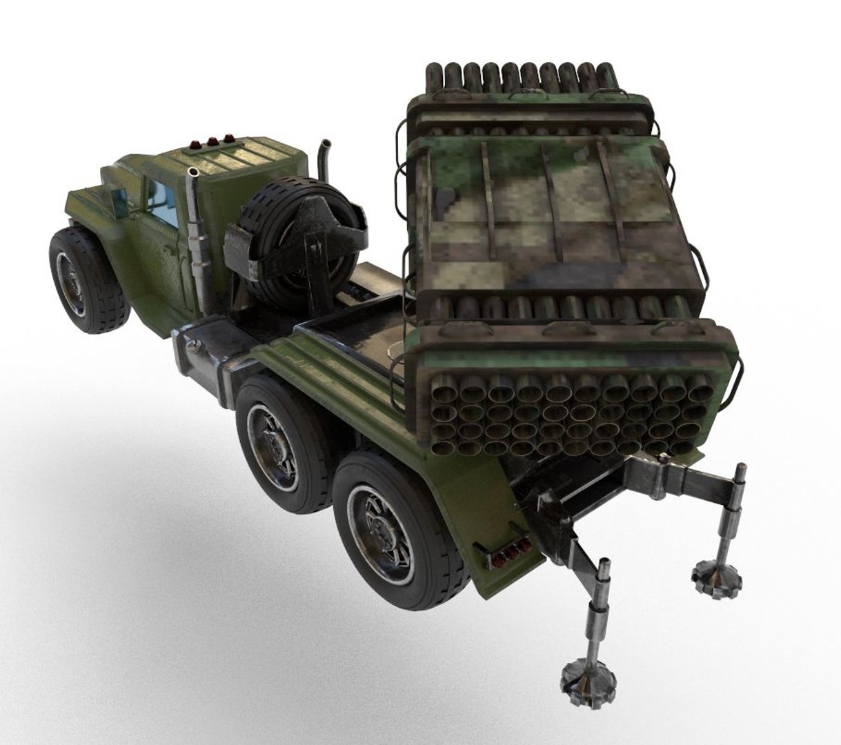 Kraz Bm-21 Grad 3D Model - TurboSquid 1324803