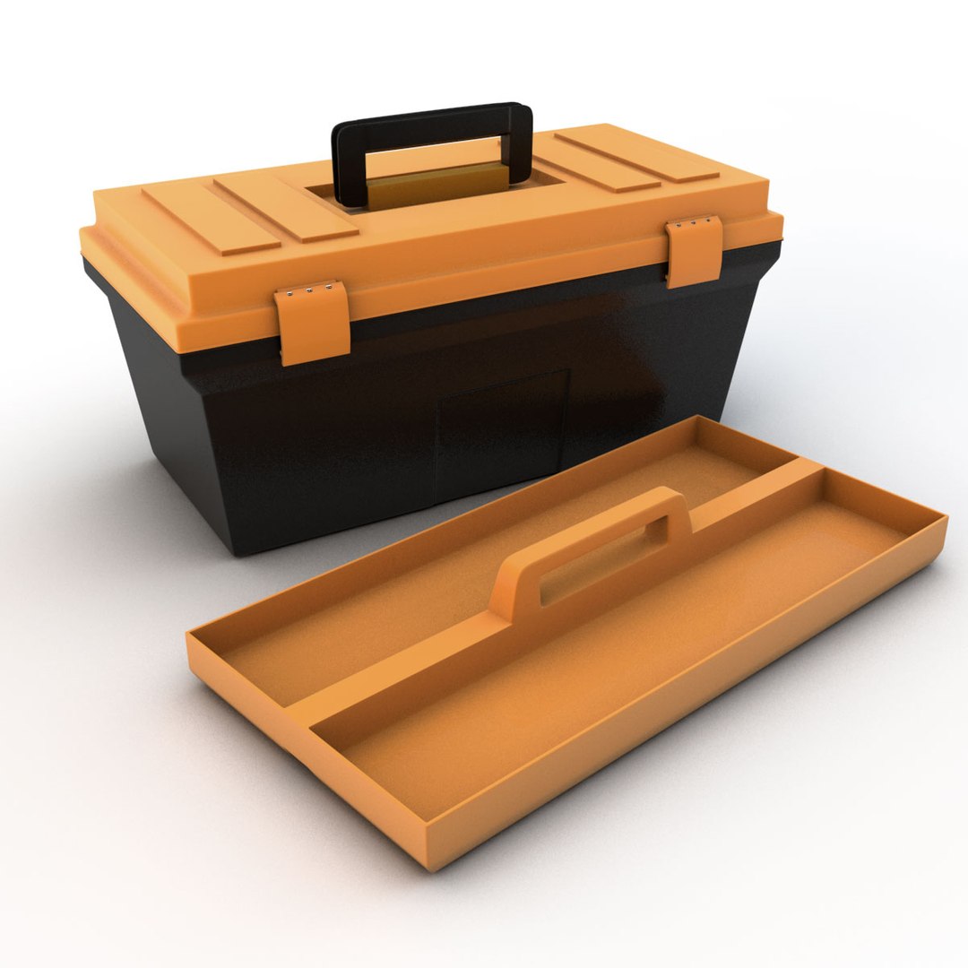 3d Plastic Tool Box Model