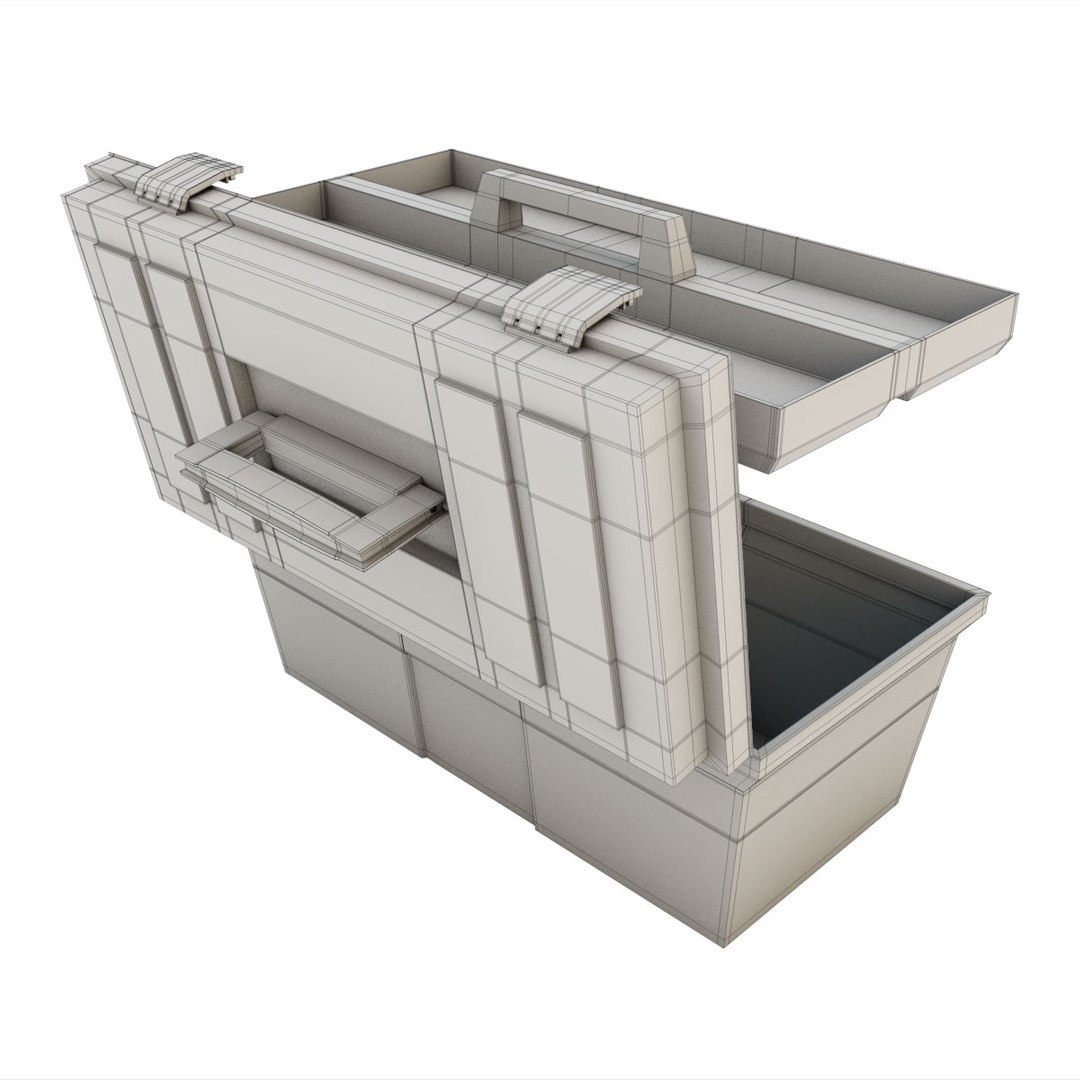 3d Plastic Tool Box Model