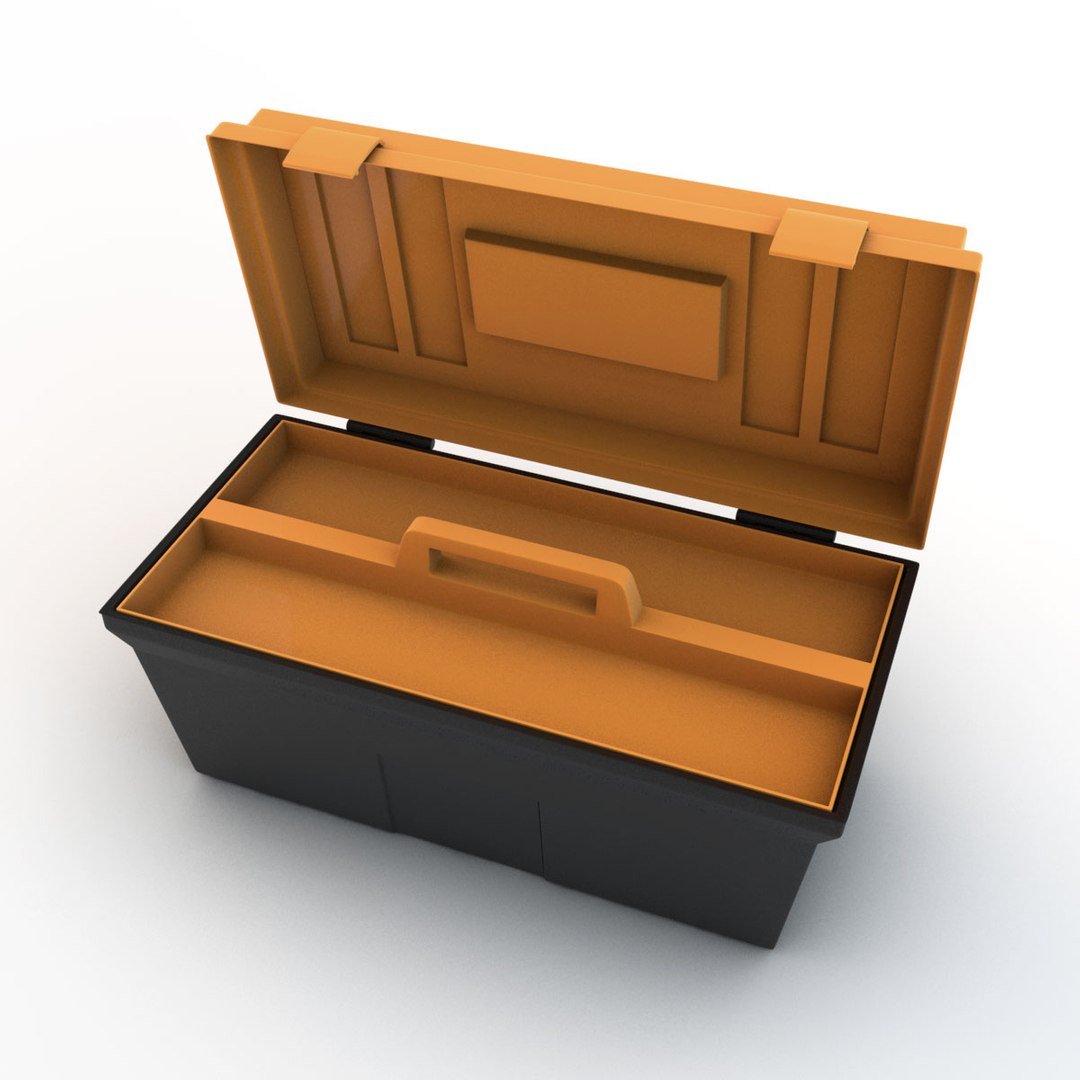 3d Plastic Tool Box Model