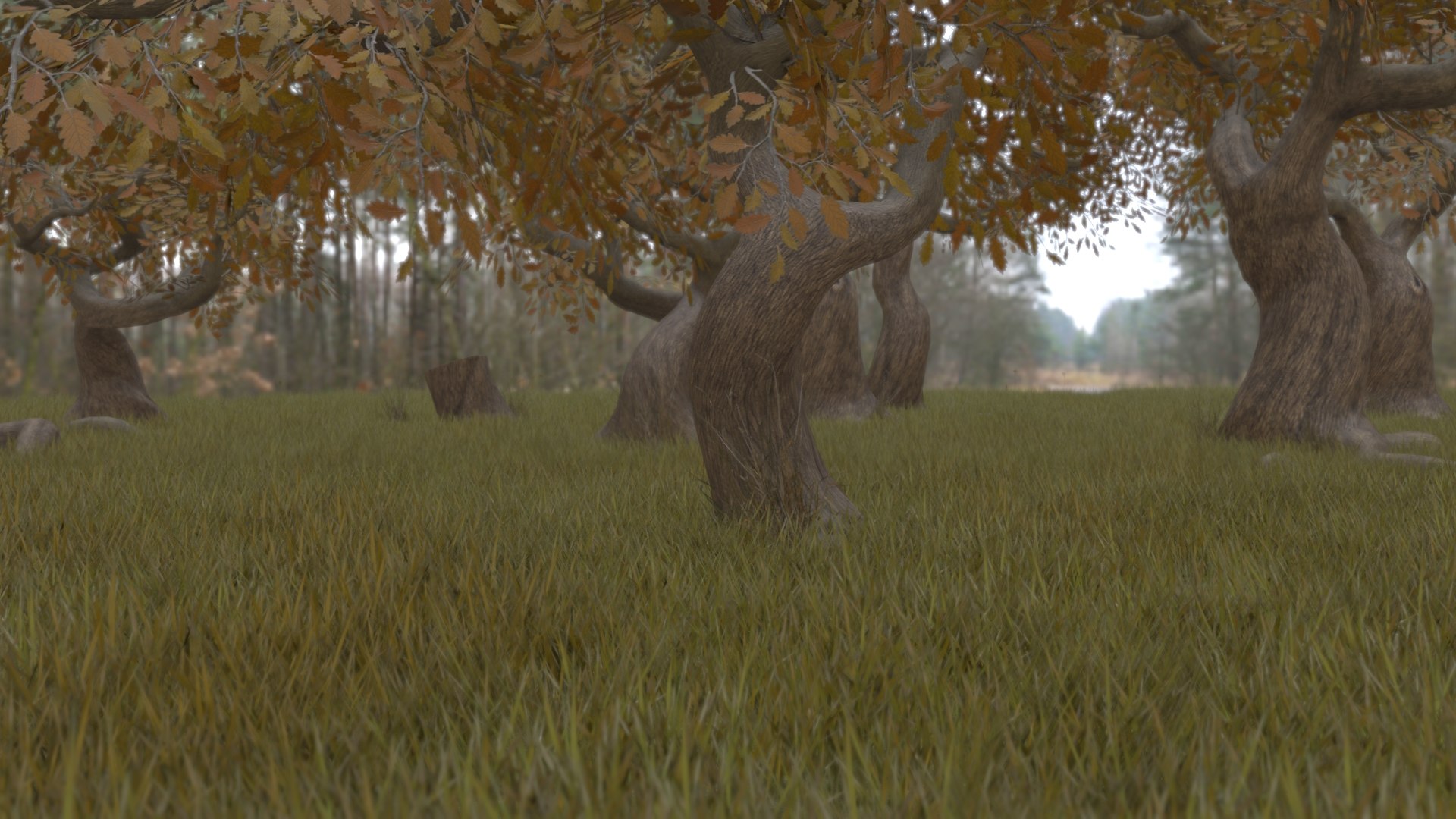 3D low-poly simple foliage pack model - TurboSquid 1430023