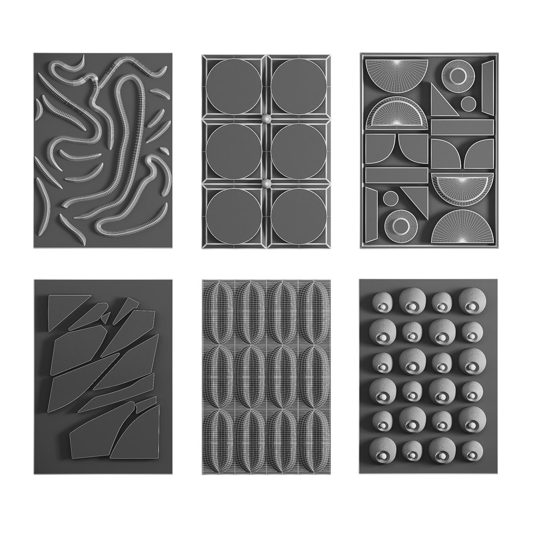 Abstract Wall Decor 3D Model - TurboSquid 2247551