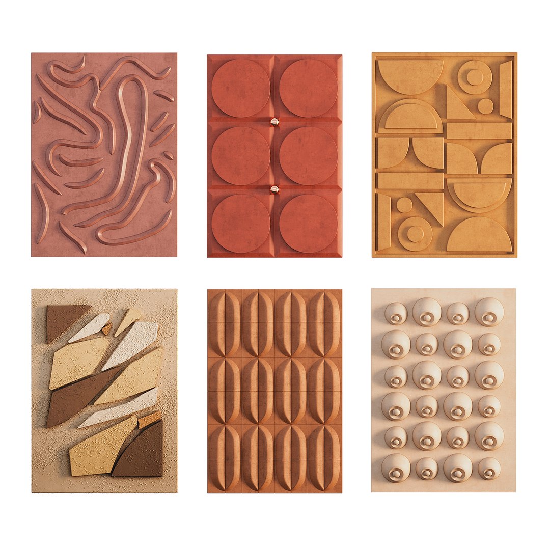 Abstract Wall Decor 3D Model - TurboSquid 2247551