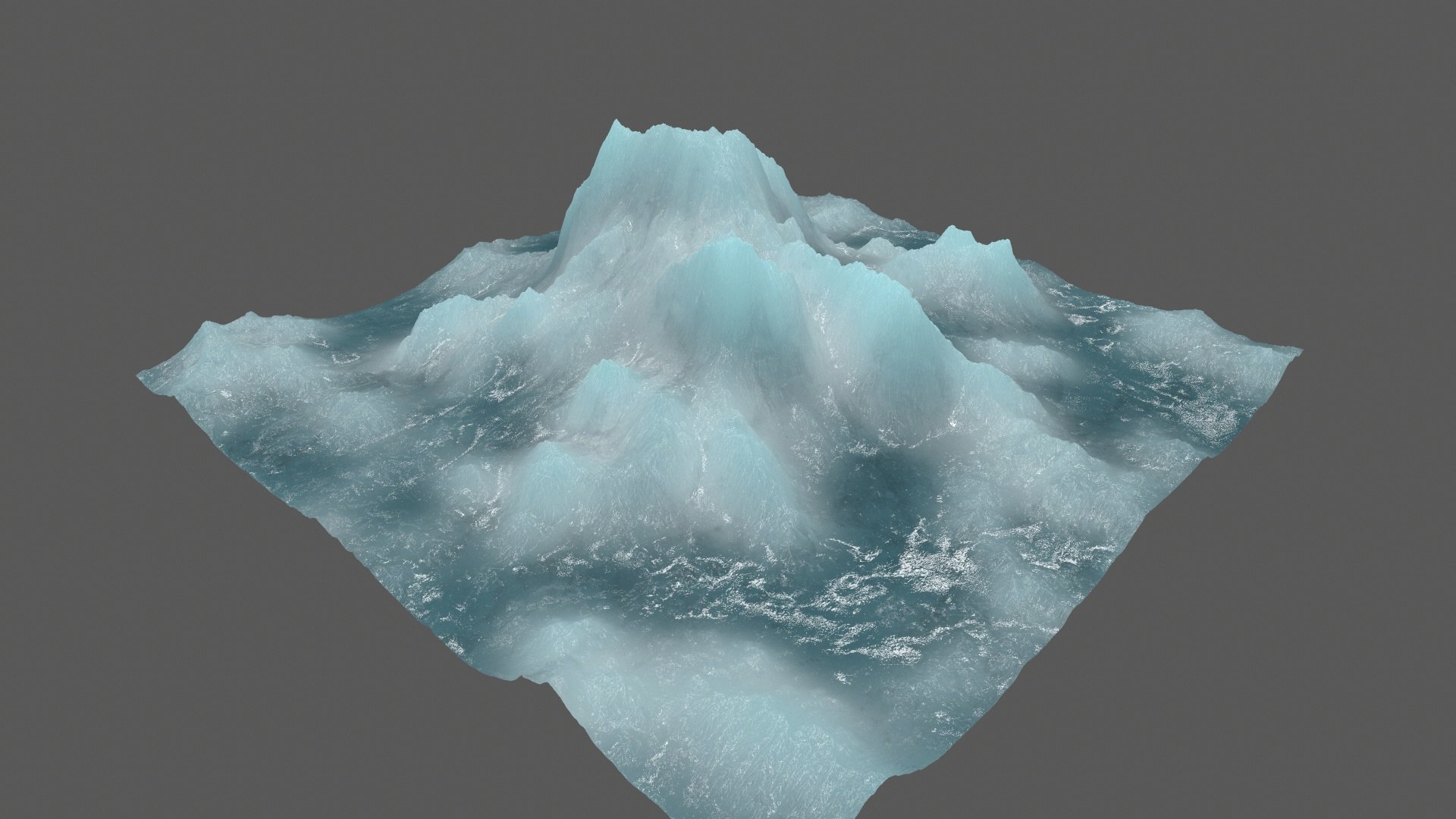 Ice mountain 3D model - TurboSquid 1313377