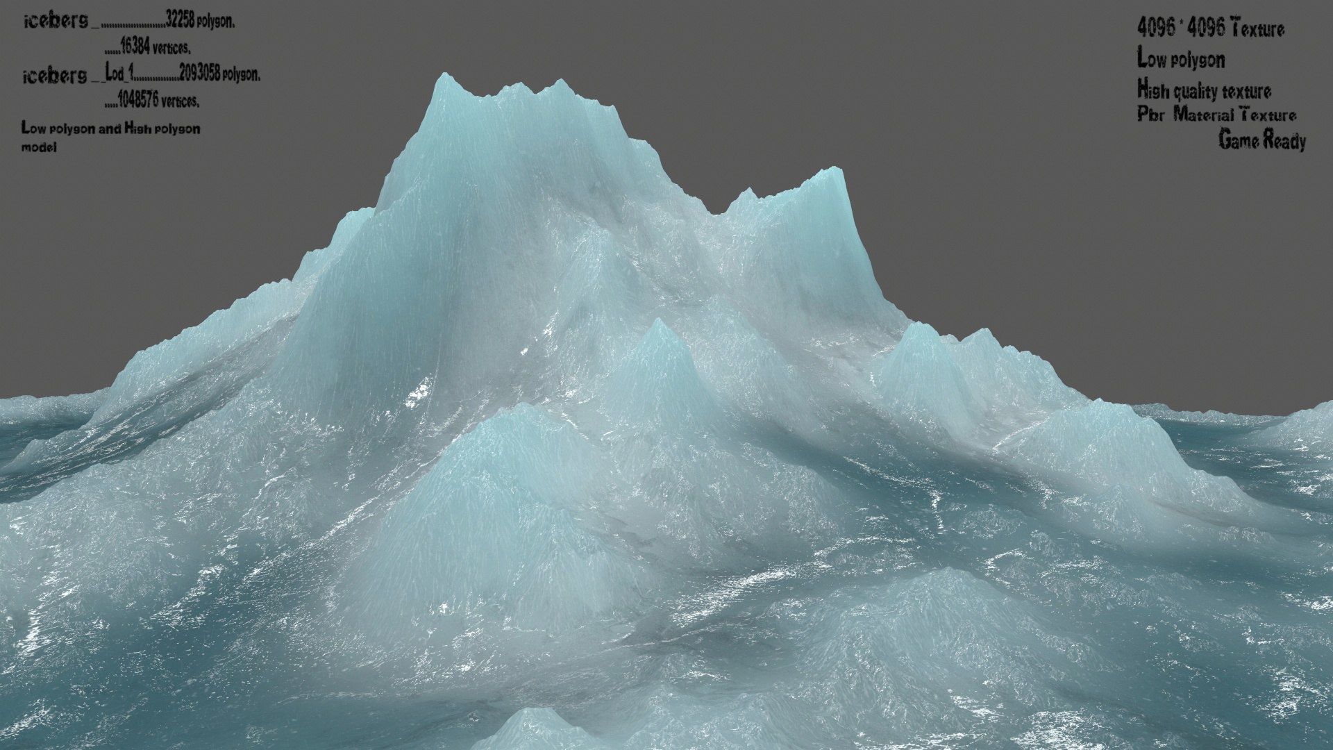 Ice mountain 3D model - TurboSquid 1313377