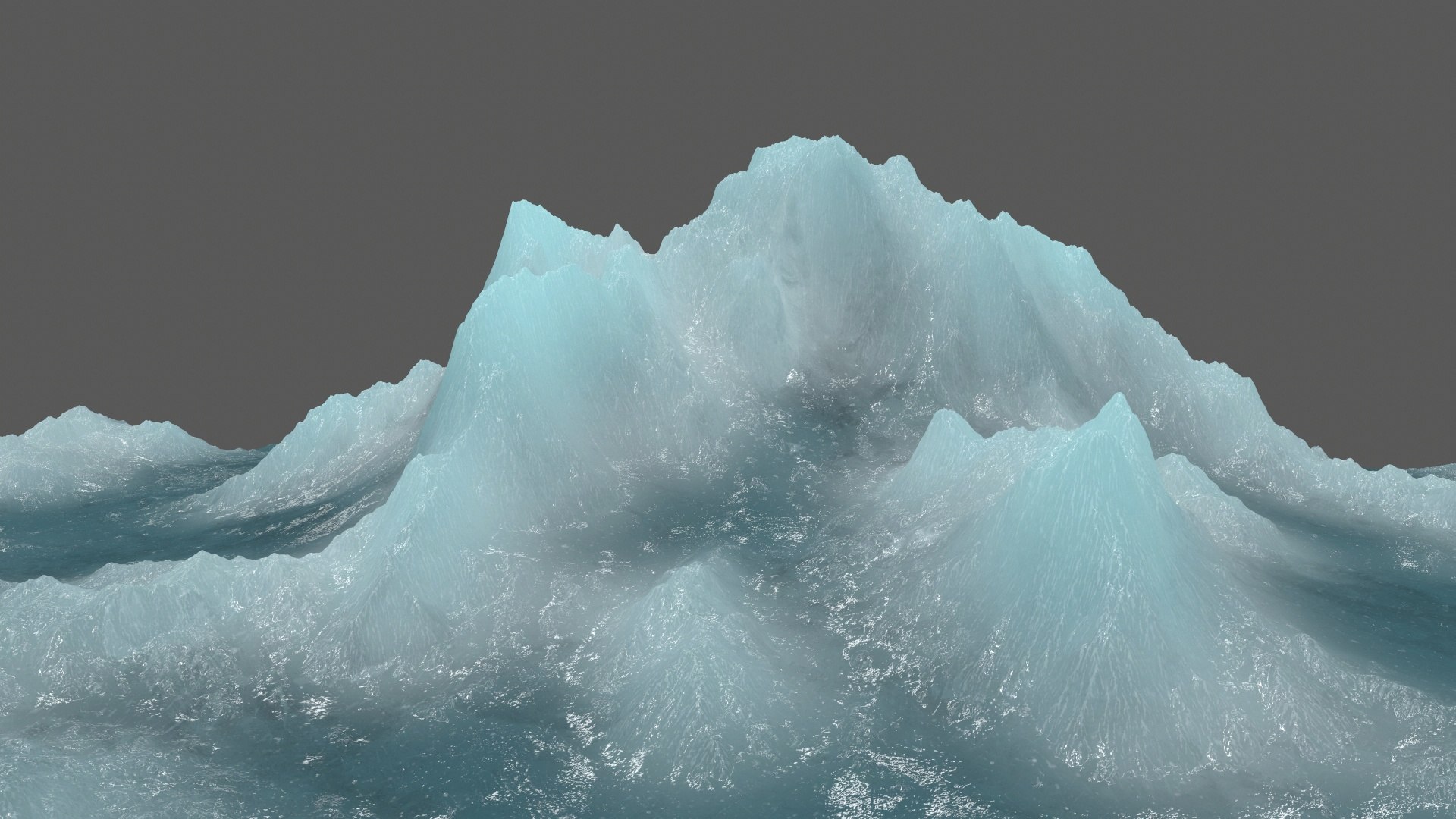 Ice mountain 3D model - TurboSquid 1313377