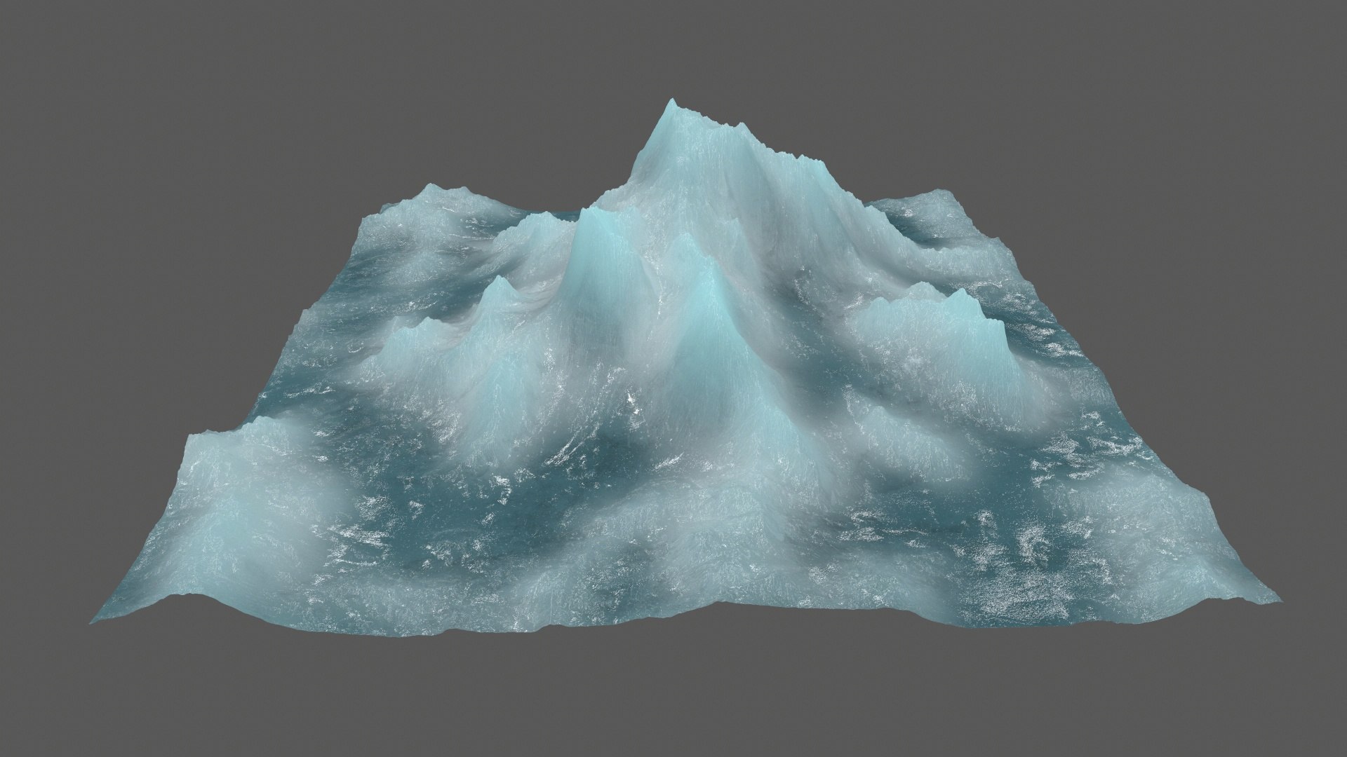 Ice mountain 3D model - TurboSquid 1313377