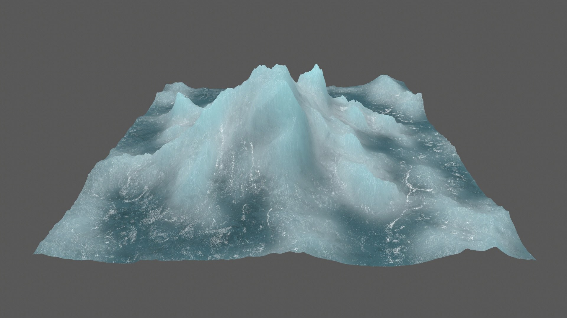 Ice mountain 3D model - TurboSquid 1313377