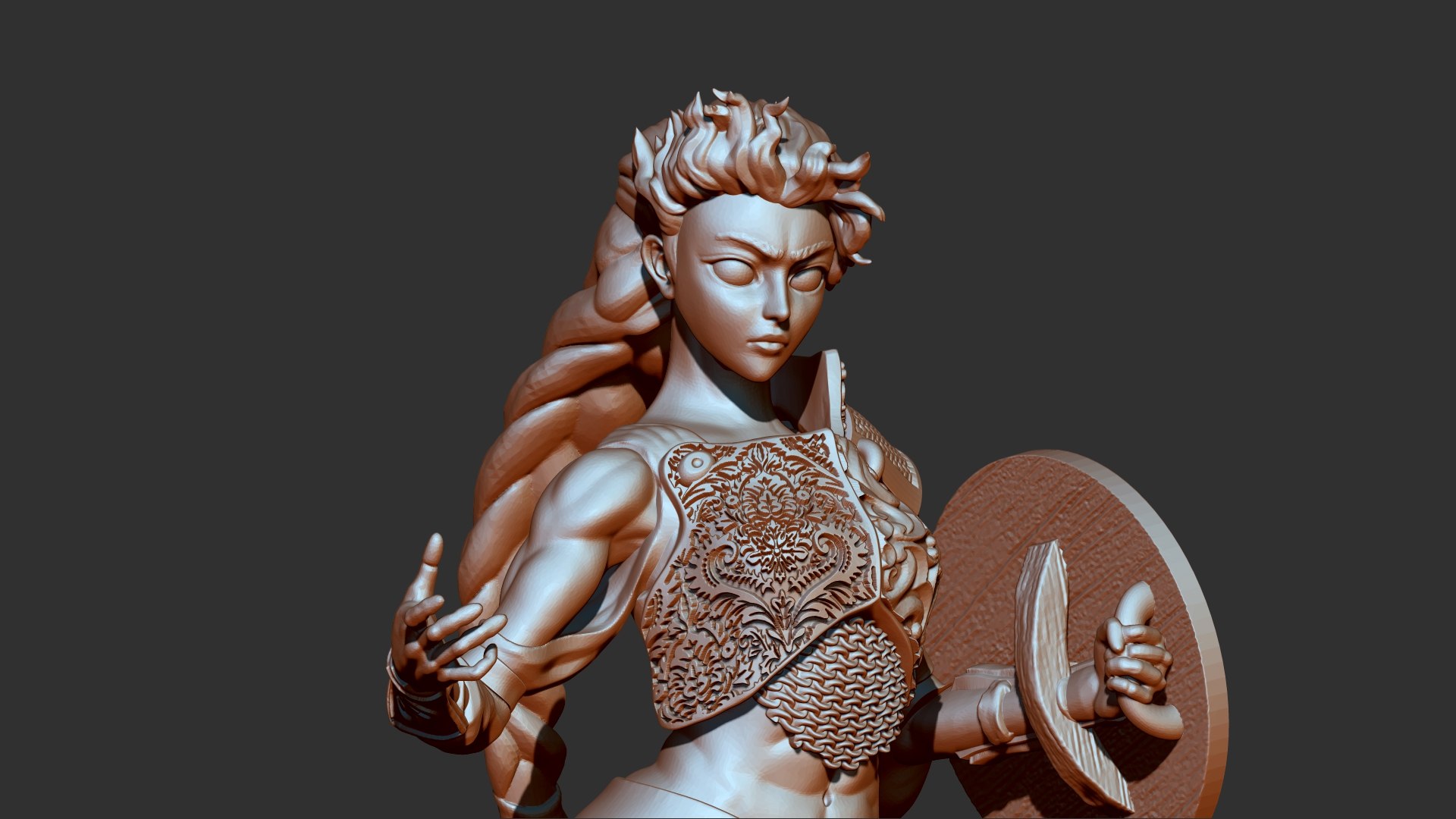 3D Female Fighter Print - TurboSquid 2074948