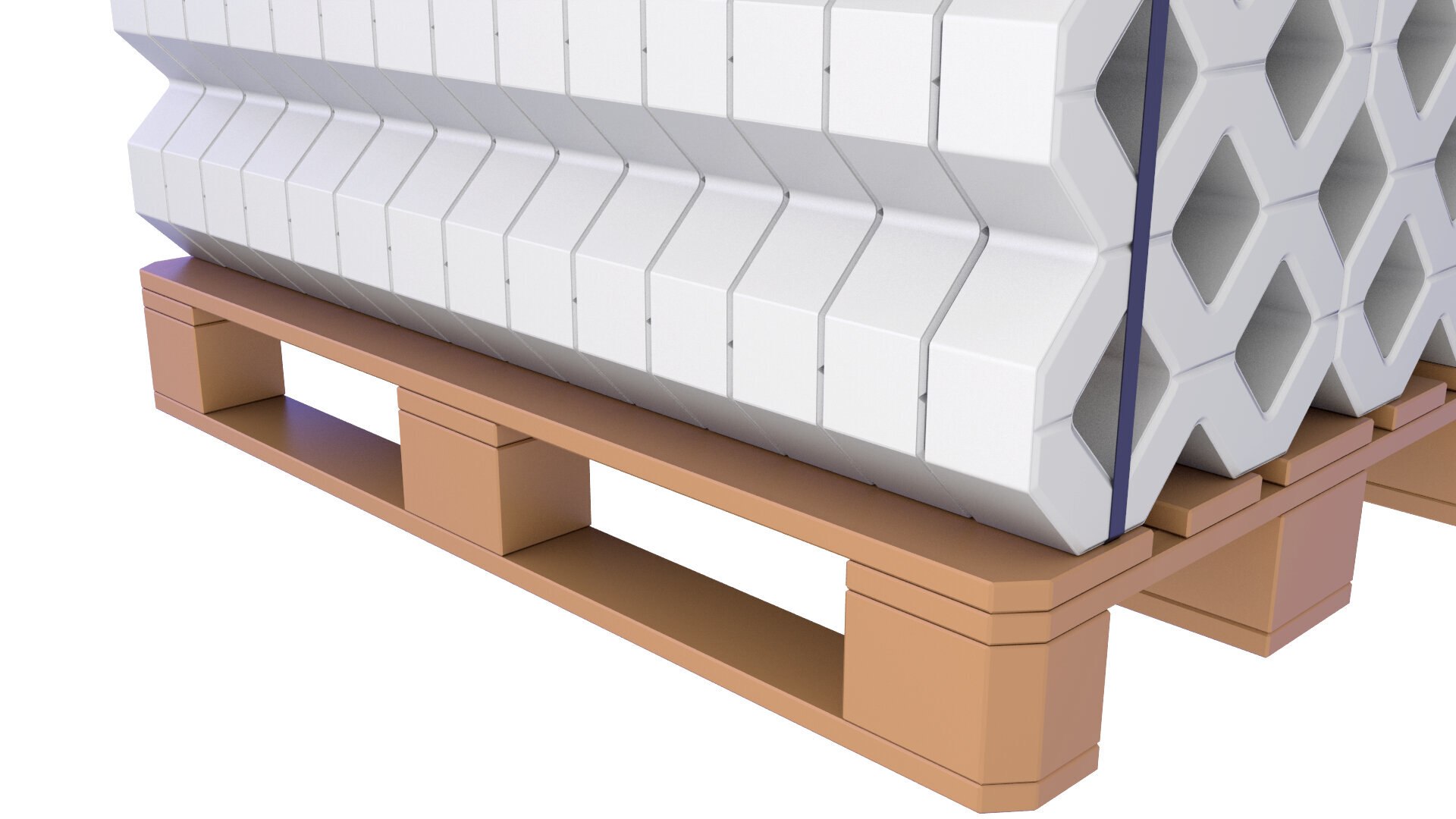 Pallet With Openwork Paving Slab 15 Model - TurboSquid 2003187